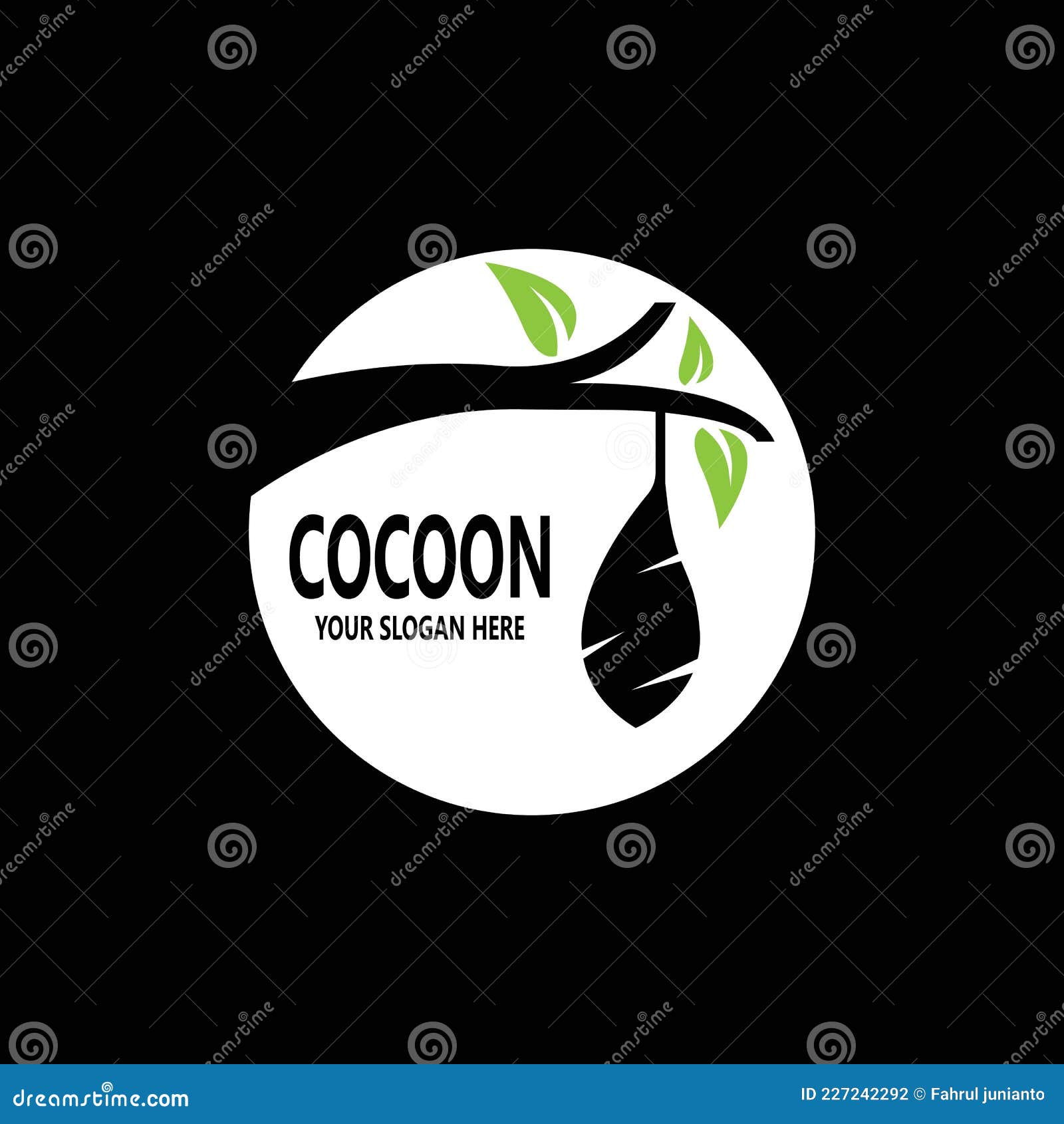 Cocoon Icon and Symbol Vector Template Illustration Stock Vector ...
