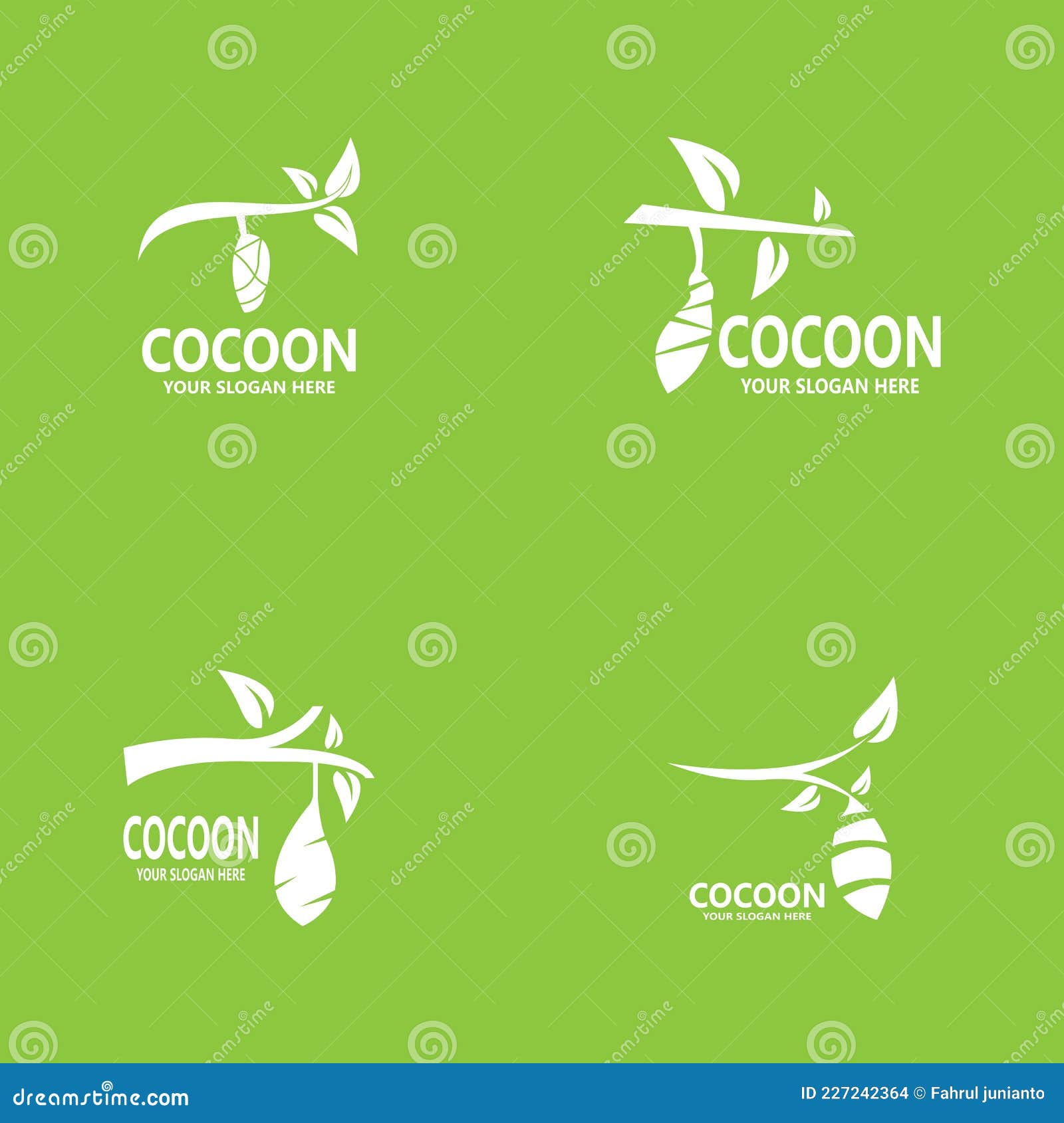 Cocoon Icon and Symbol Vector Template Illustration Stock Vector ...