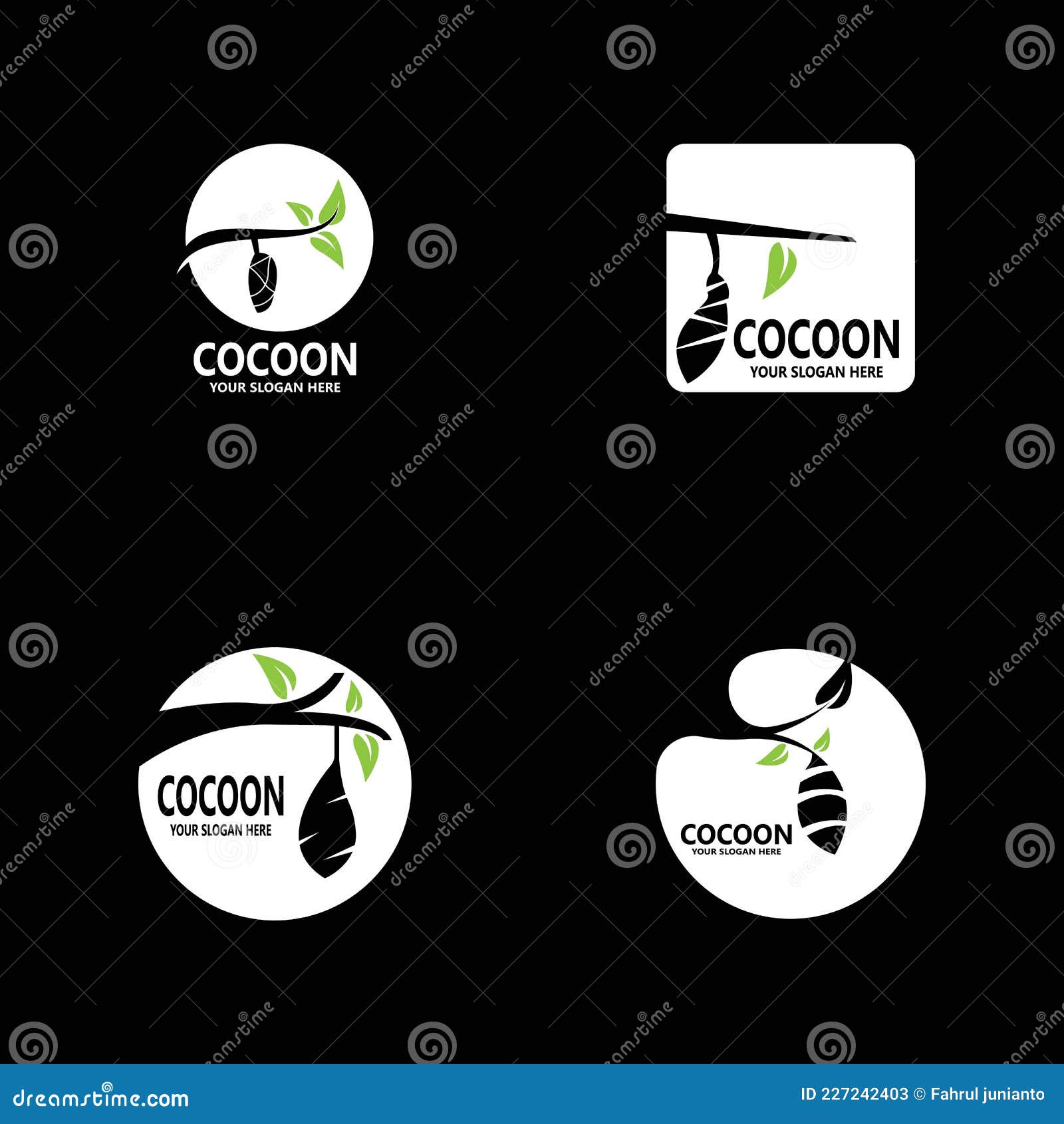 Cocoon Icon and Symbol Vector Template Illustration Stock Vector ...