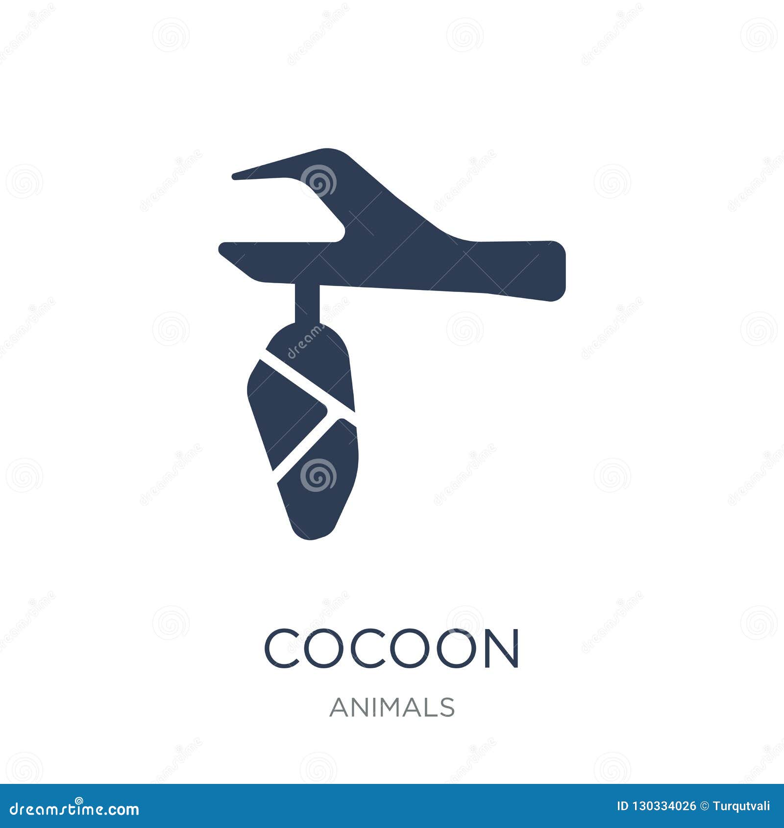 Cocoon Icon. Trendy Flat Vector Cocoon Icon on White Background Stock ...