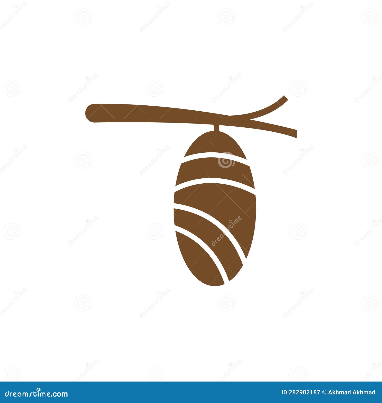 Cocoon icon stock vector. Illustration of change, growth - 282902187