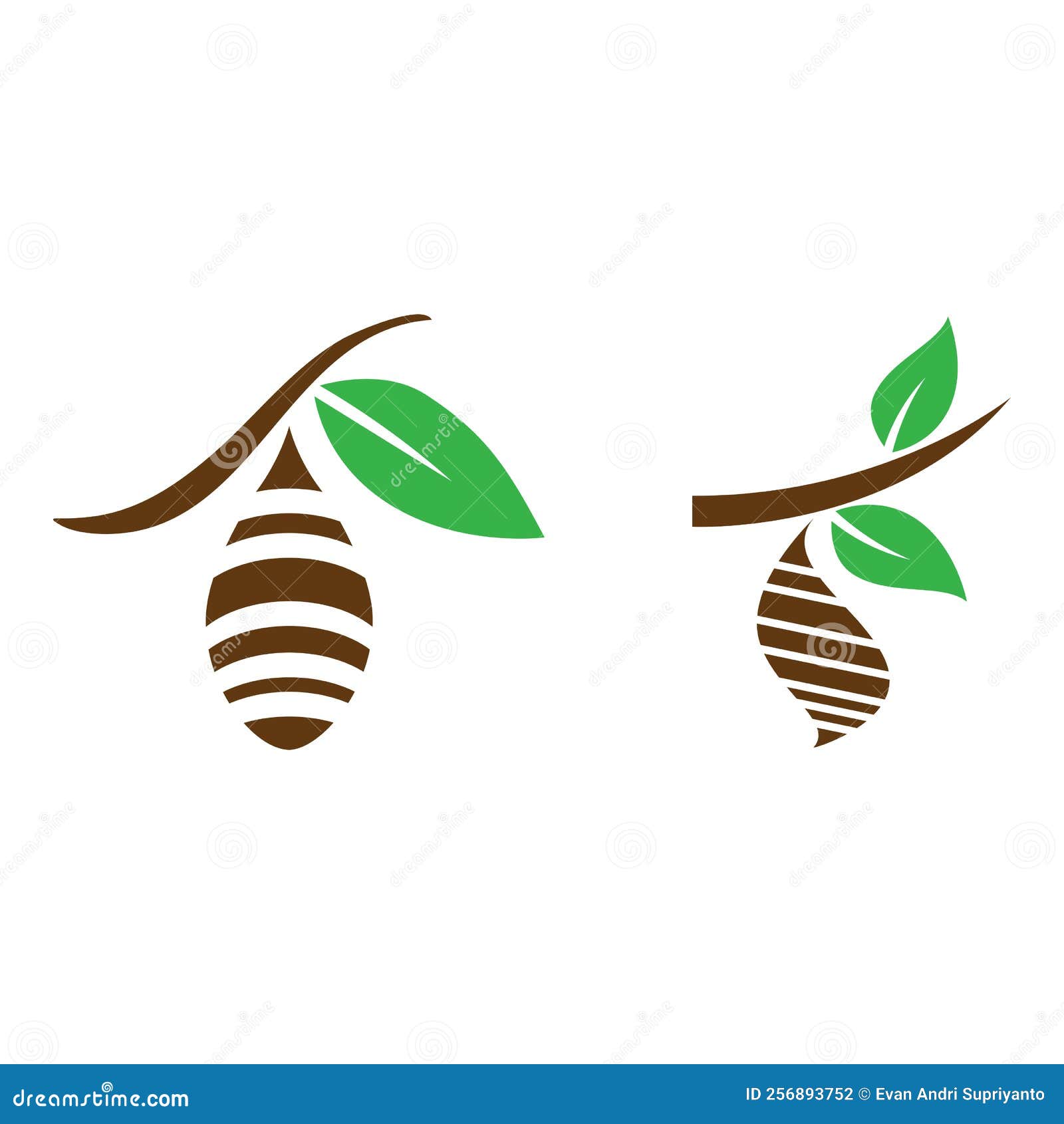 Cocoon Illustration Logo Vector Design Stock Vector - Illustration of ...