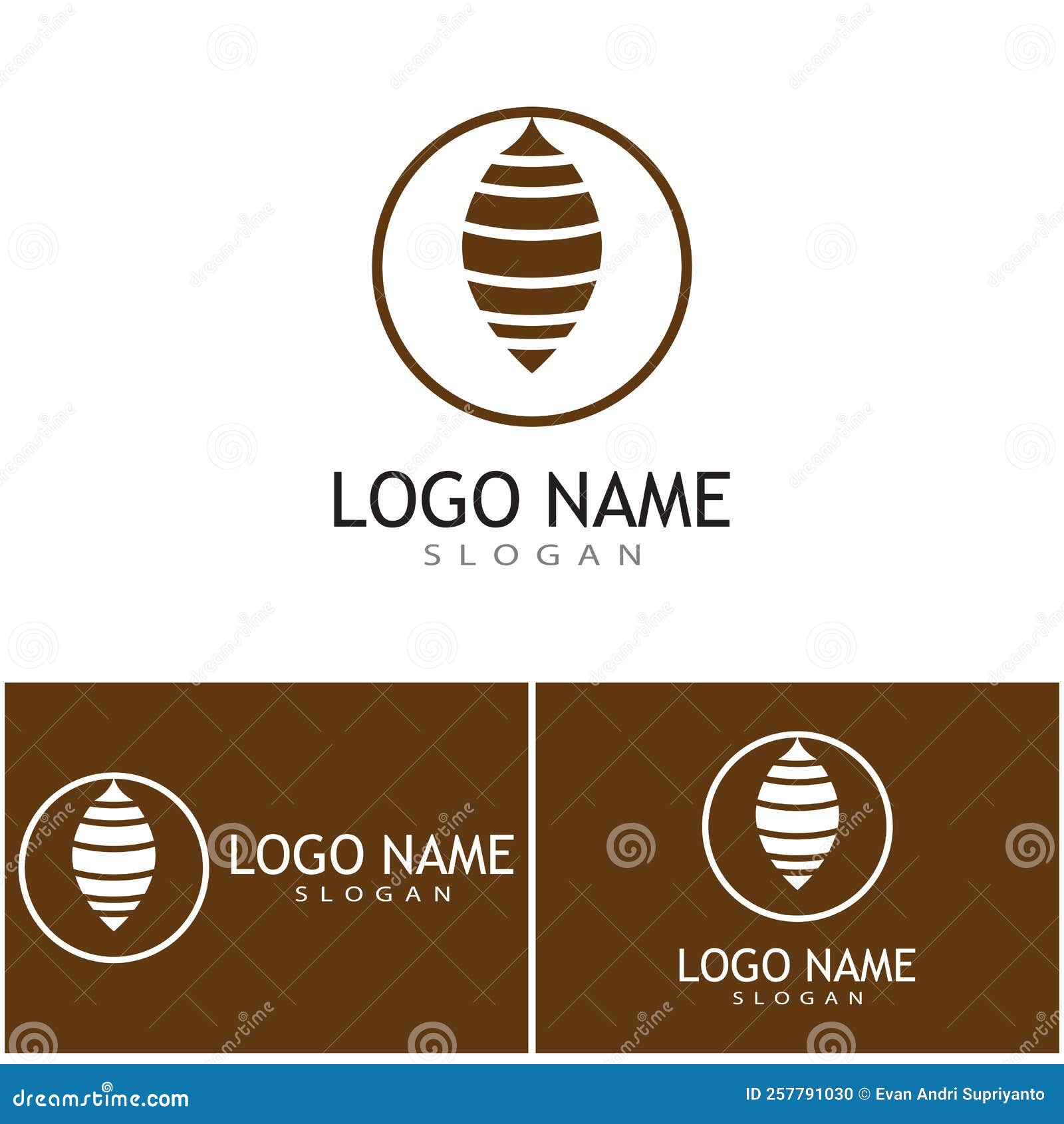 Cocoon Illustration Logo Vector Design Stock Vector - Illustration of ...