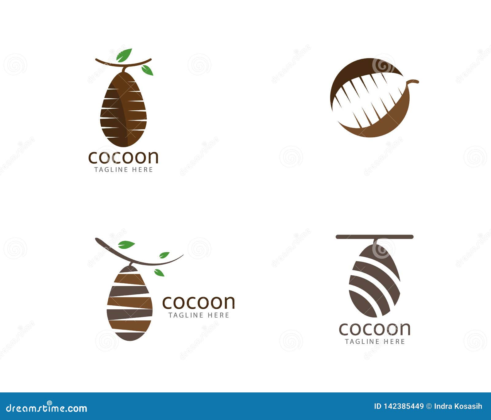 Cocoon Logo Template Vector Icon Illustration Stock Vector ...