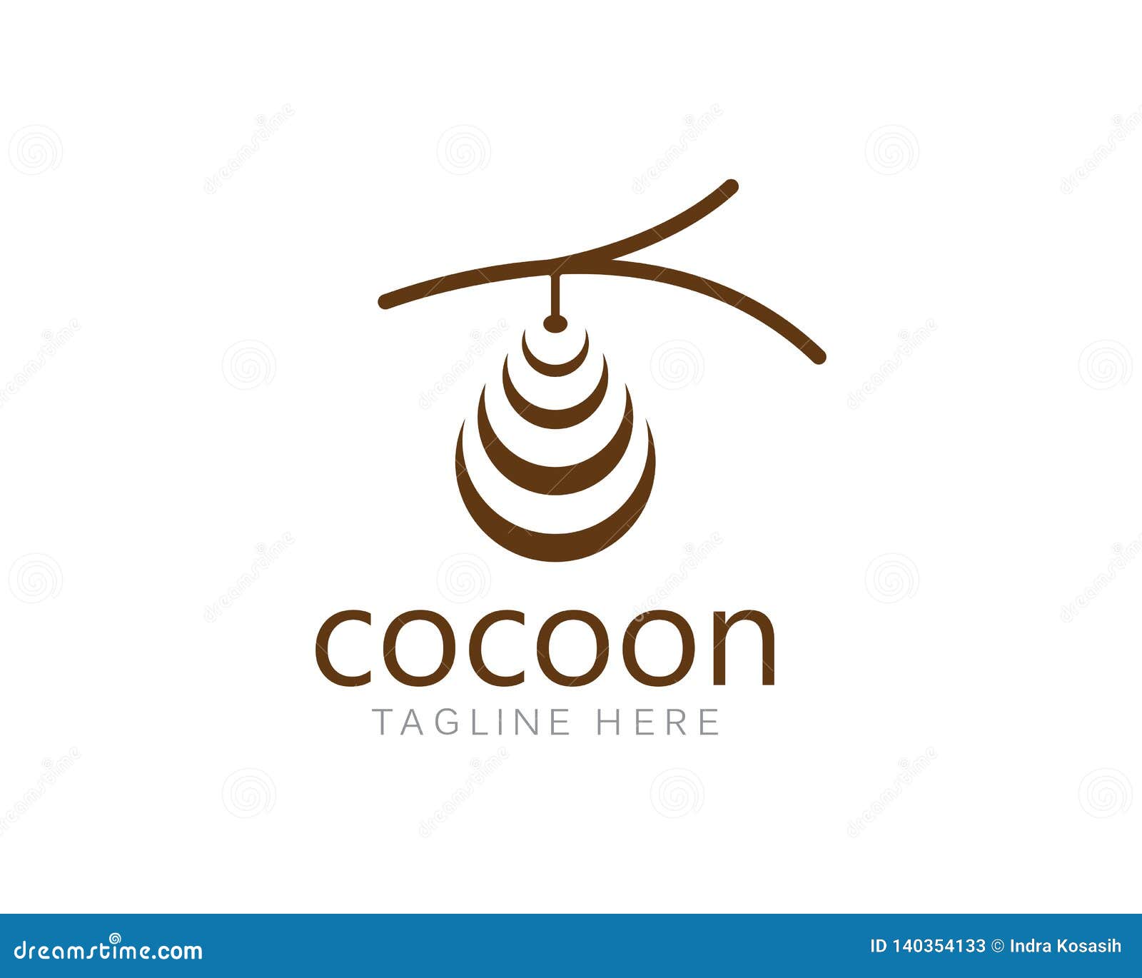 Cocoon Logo Template Vector Icon Illustration Stock Vector ...