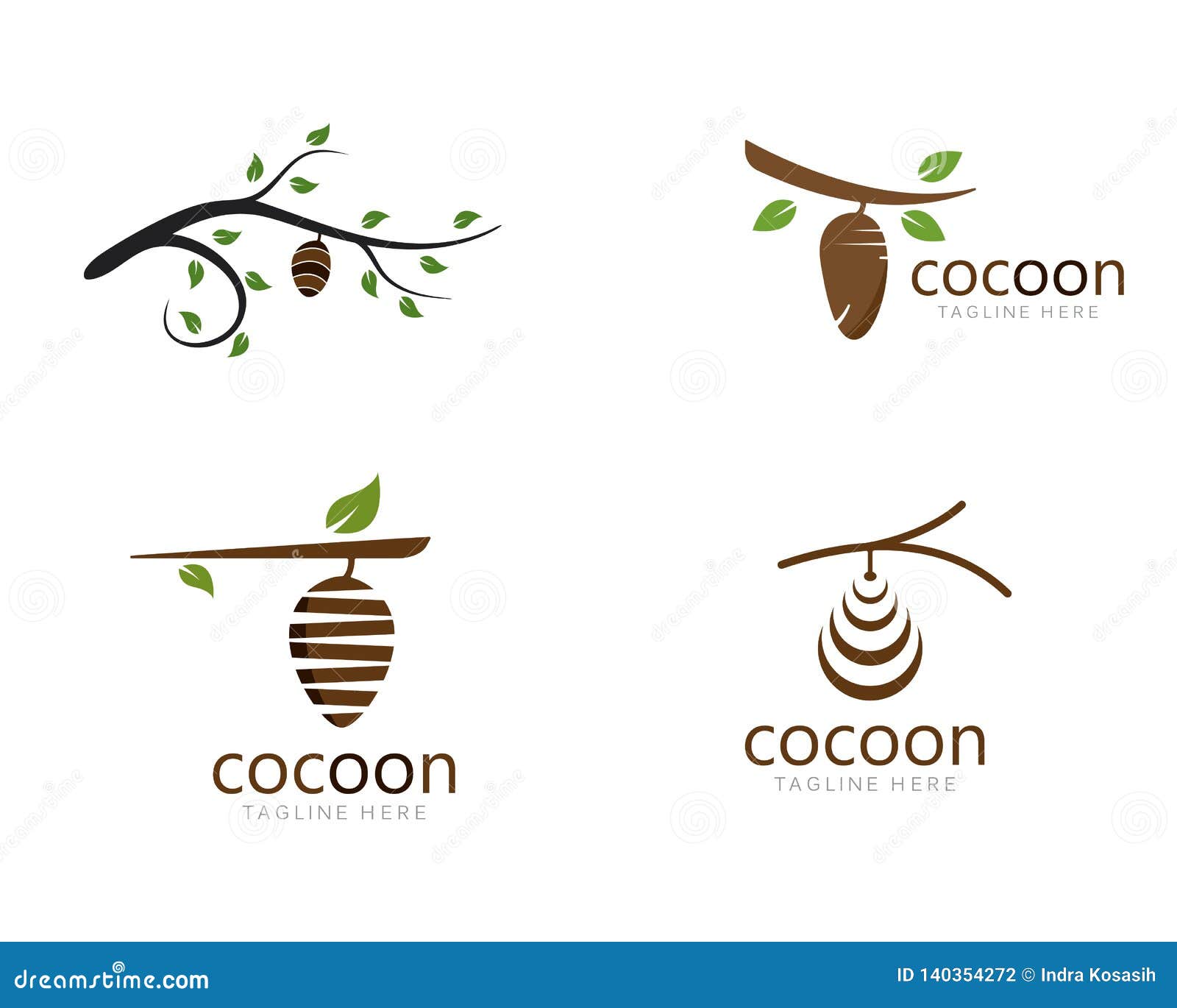 Cocoon Logo Template Vector Icon Illustration Stock Vector ...