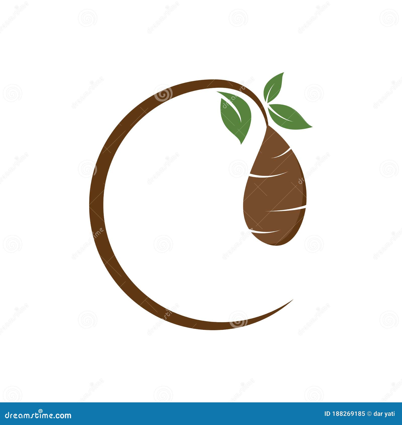 Cocoon Logo Template Vector Icon Stock Vector - Illustration of summer ...