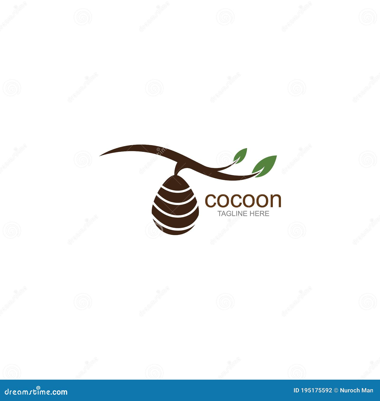 Cocoon Logo Template Vector Icon and Symbol. Stock Vector ...