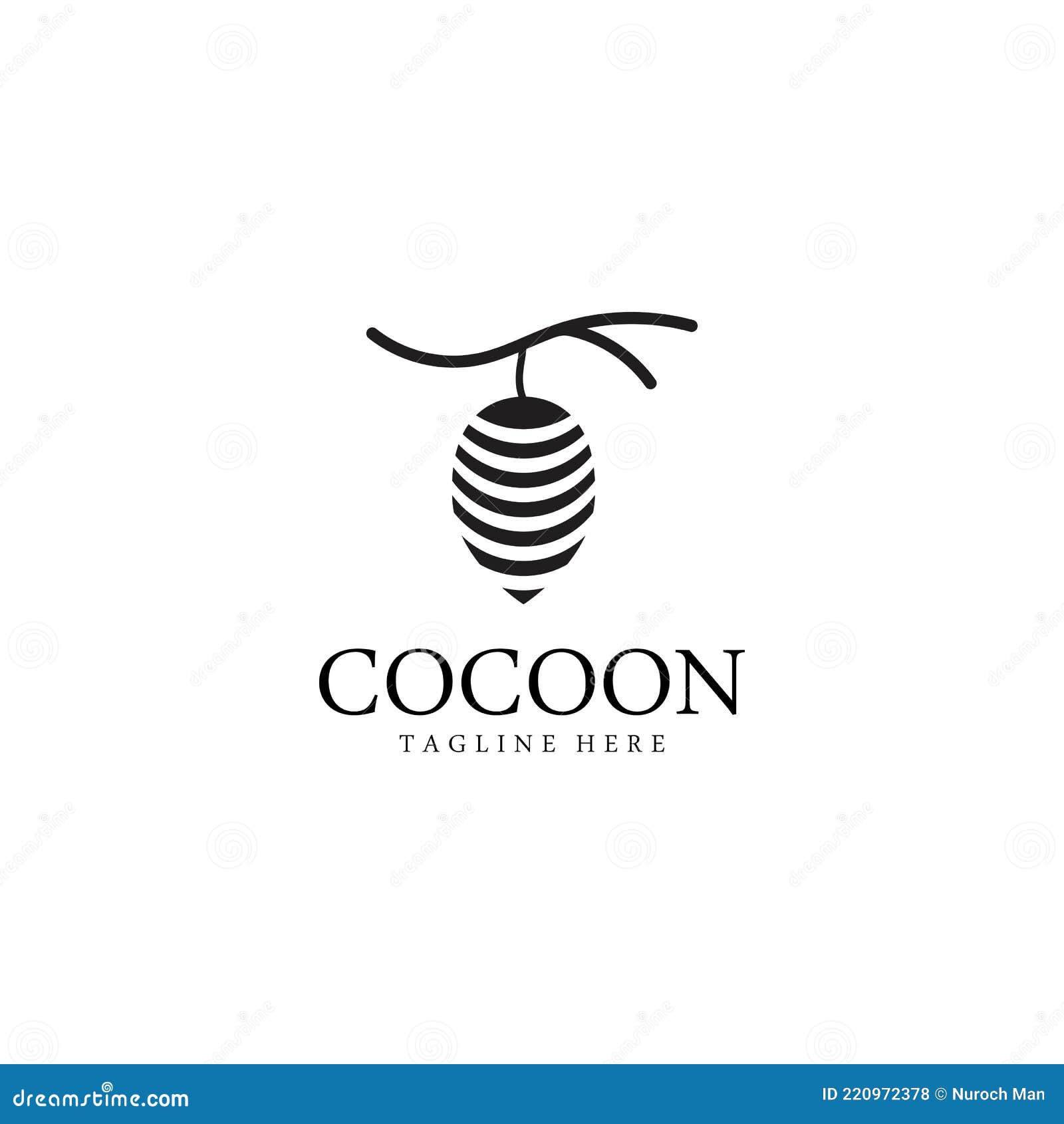 Cocoon Logo Template Vector Icon and Symbol. Stock Vector ...