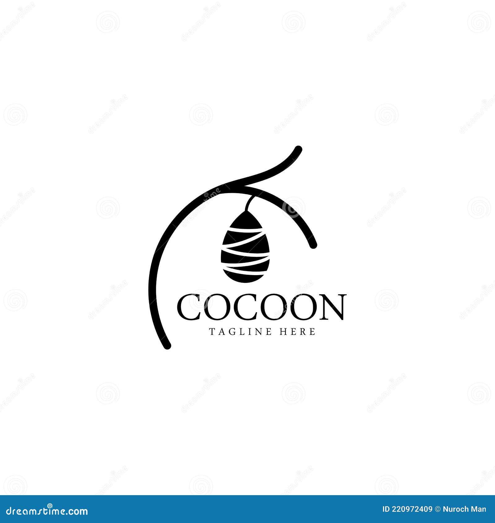 Cocoon Logo Template Vector Icon and Symbol. Stock Vector ...