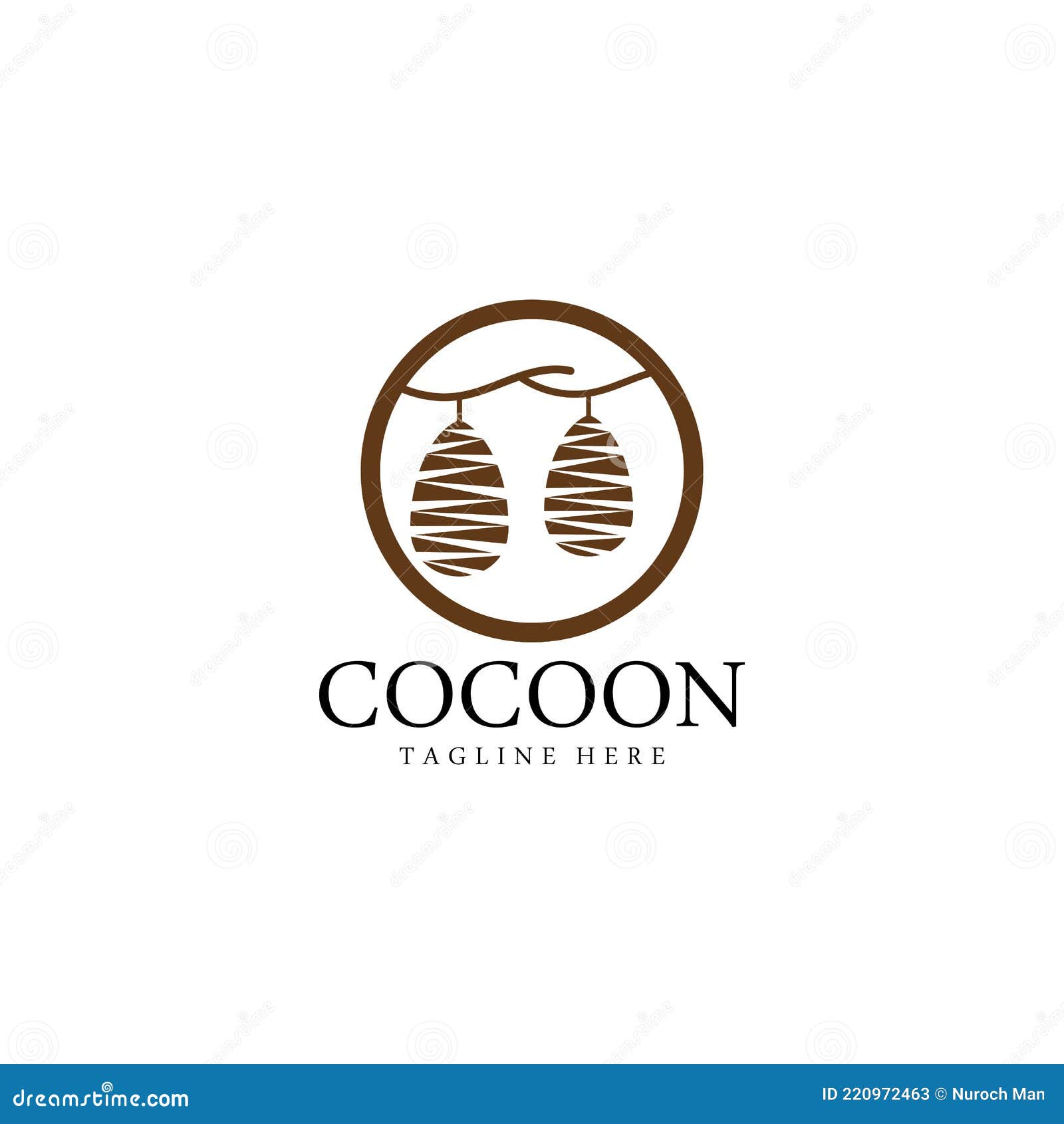 Cocoon Logo Template Vector Icon and Symbol. Stock Vector ...