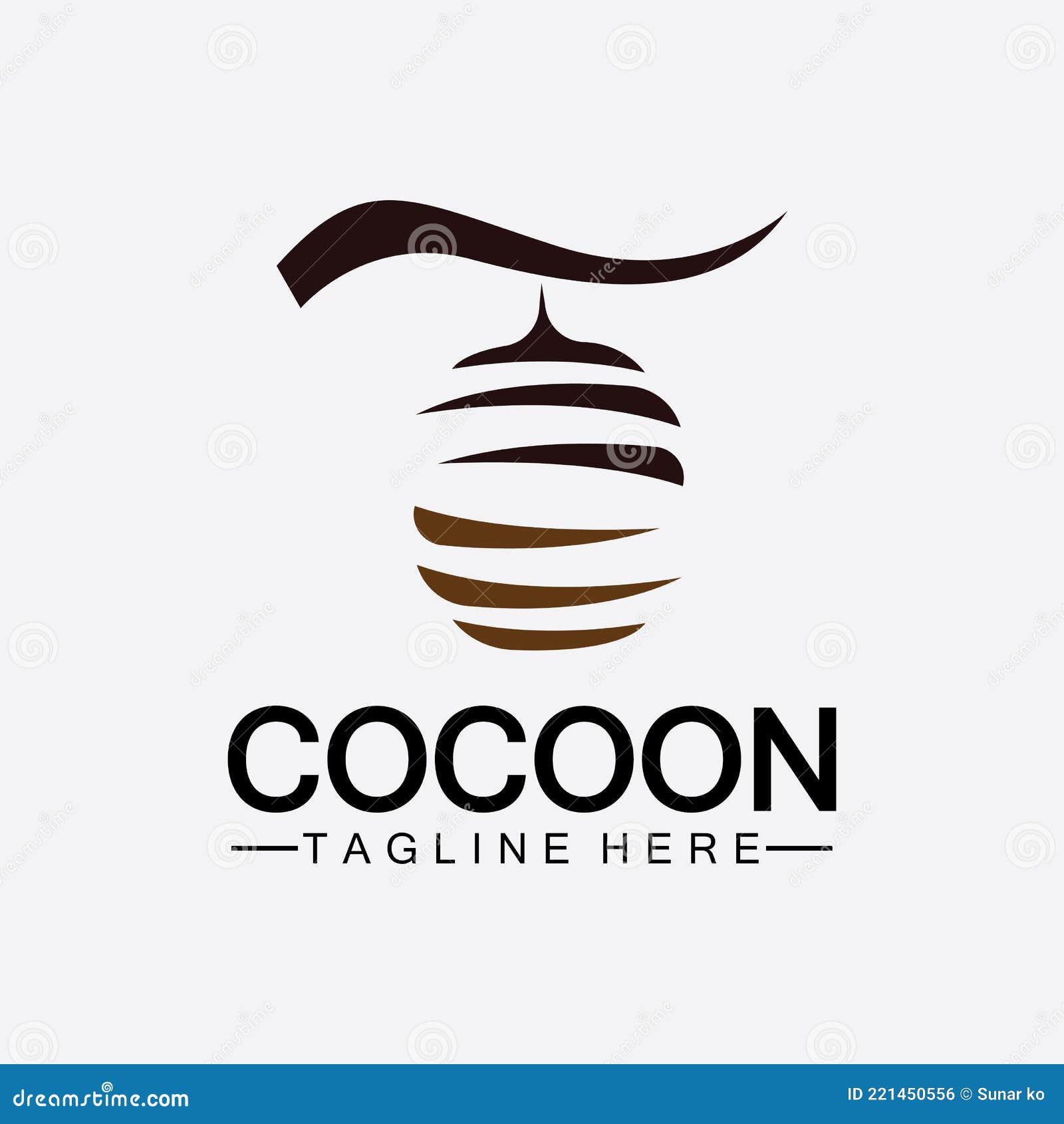 Cocoon Logo Vector Illustration Design Template Stock Vector ...