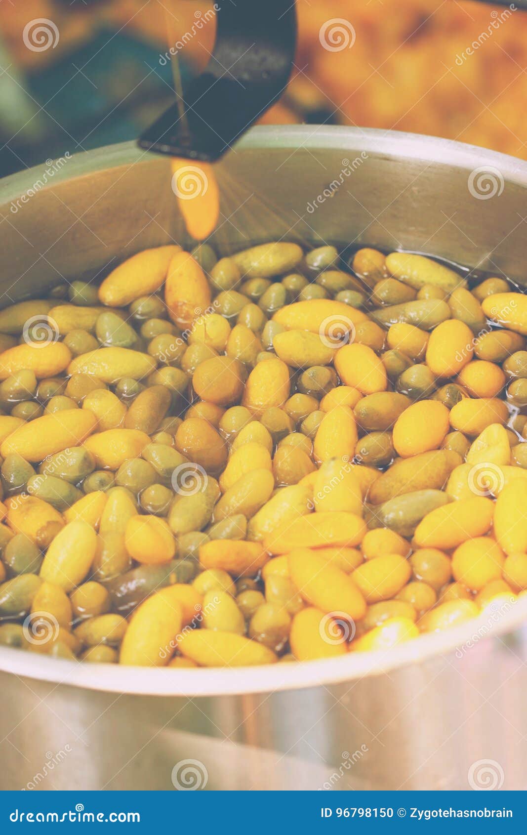 Boiling Silk Cocoons To Make Yarn For Thai Silk Weaving. Boiling The ...