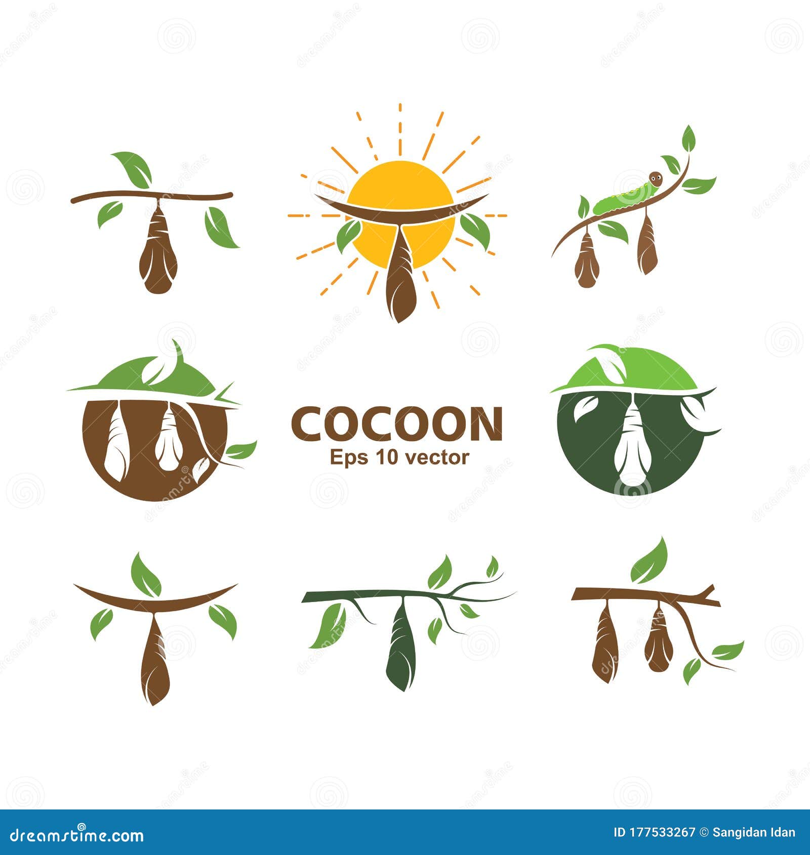 Cocoon Vector Illustrtion Design Stock Vector - Illustration of design ...