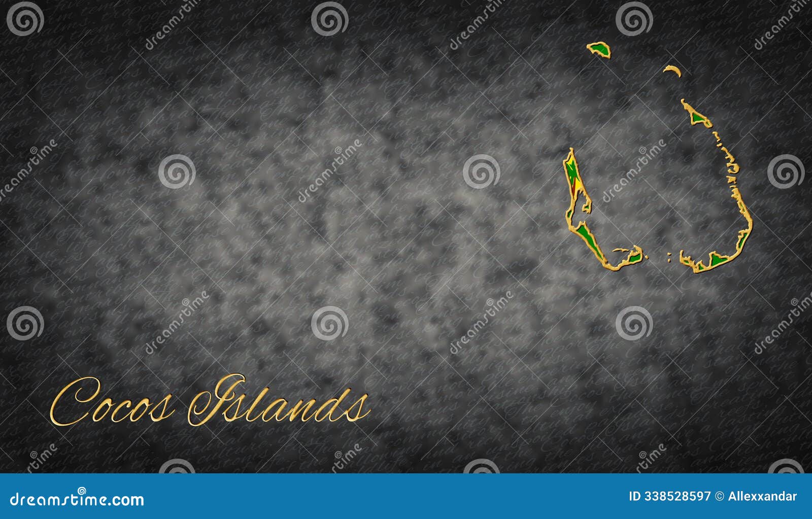 Cocos Islands Symbols, Map of Cocos Islands Stock Image - Image of ...