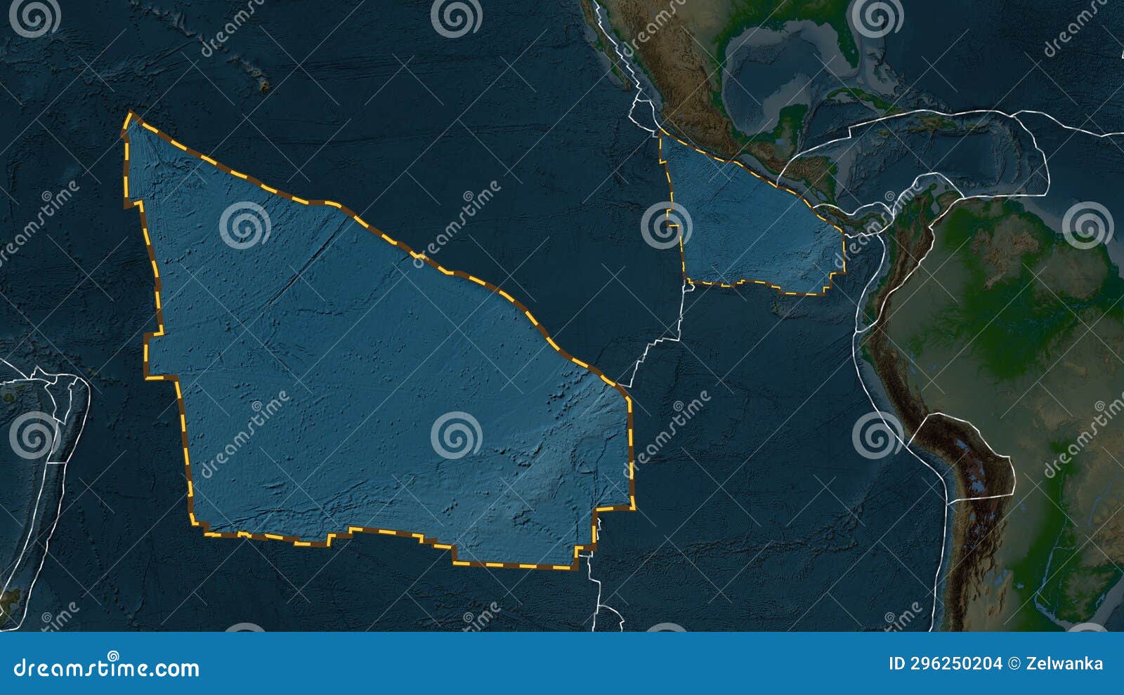Cocos Plate Extracted. Fahey. Physical Stock Illustration ...