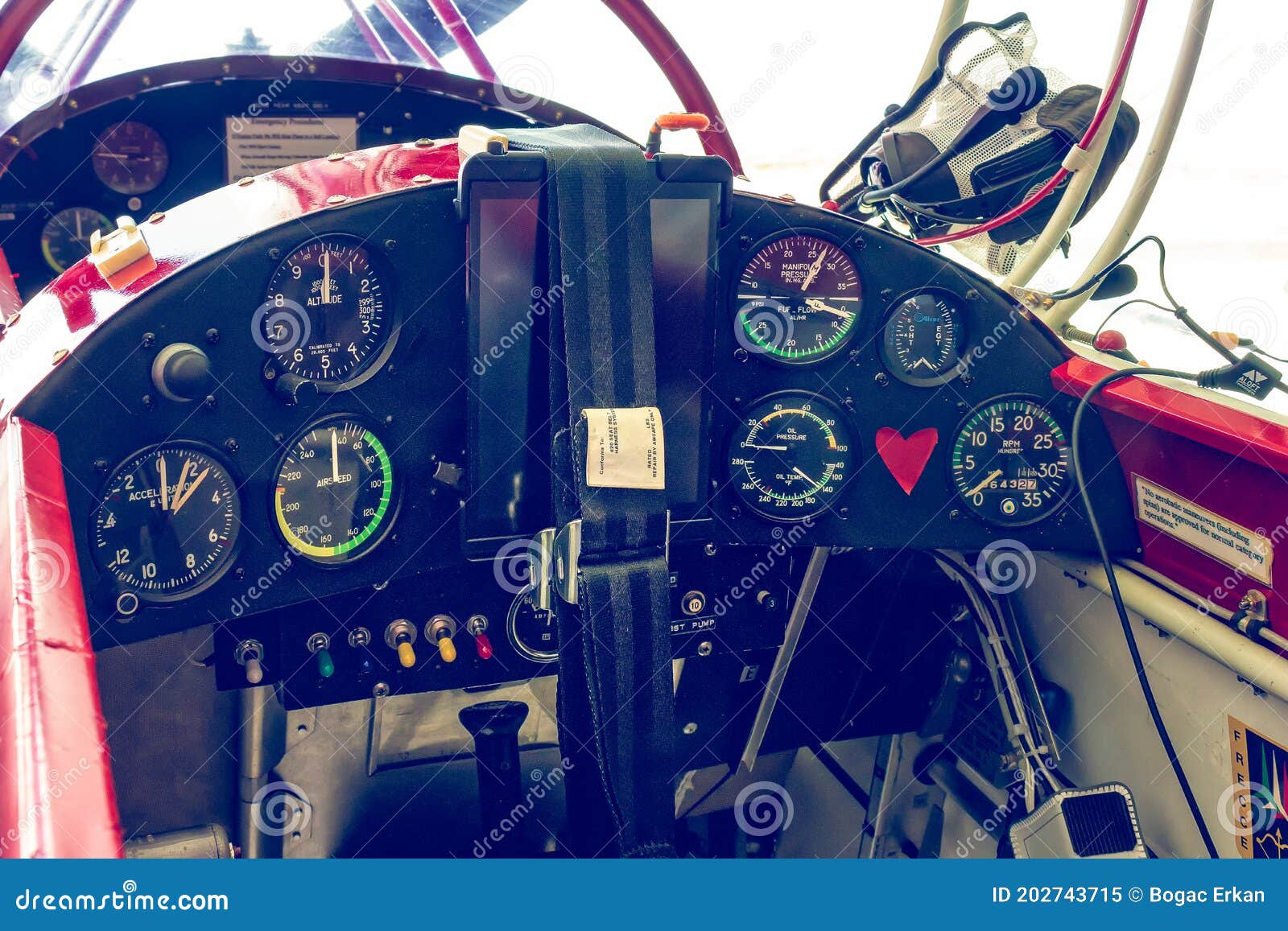 The Cockpit Image of a Pitts 2B Stock Image - Image of cockpit, plane ...