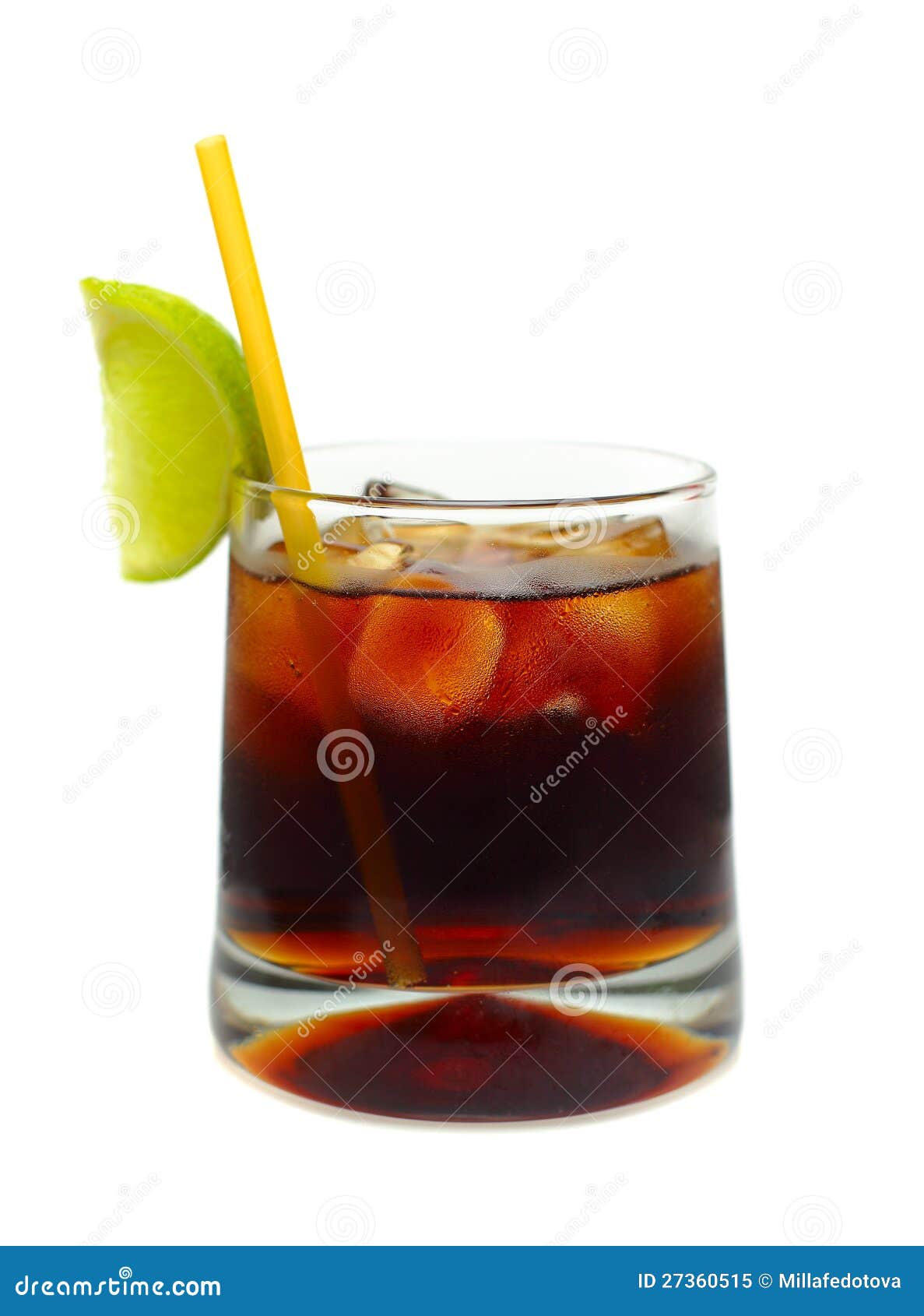 Coctail - Rom, Cola, is Och Limefrukt Fotografering för Bildbyråer ...