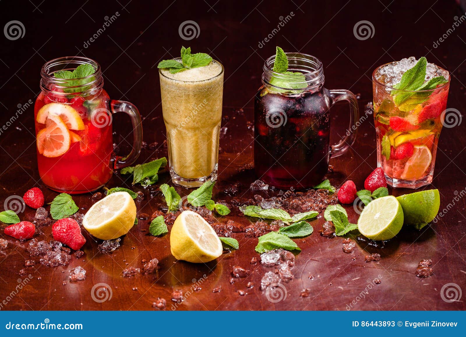 Coctails in a glass stock image. Image of dessert, ripe - 86443893