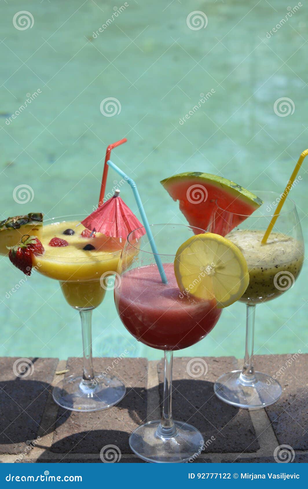 Coctails stock photo. Image of blueberry, islands, blackberry - 92777122