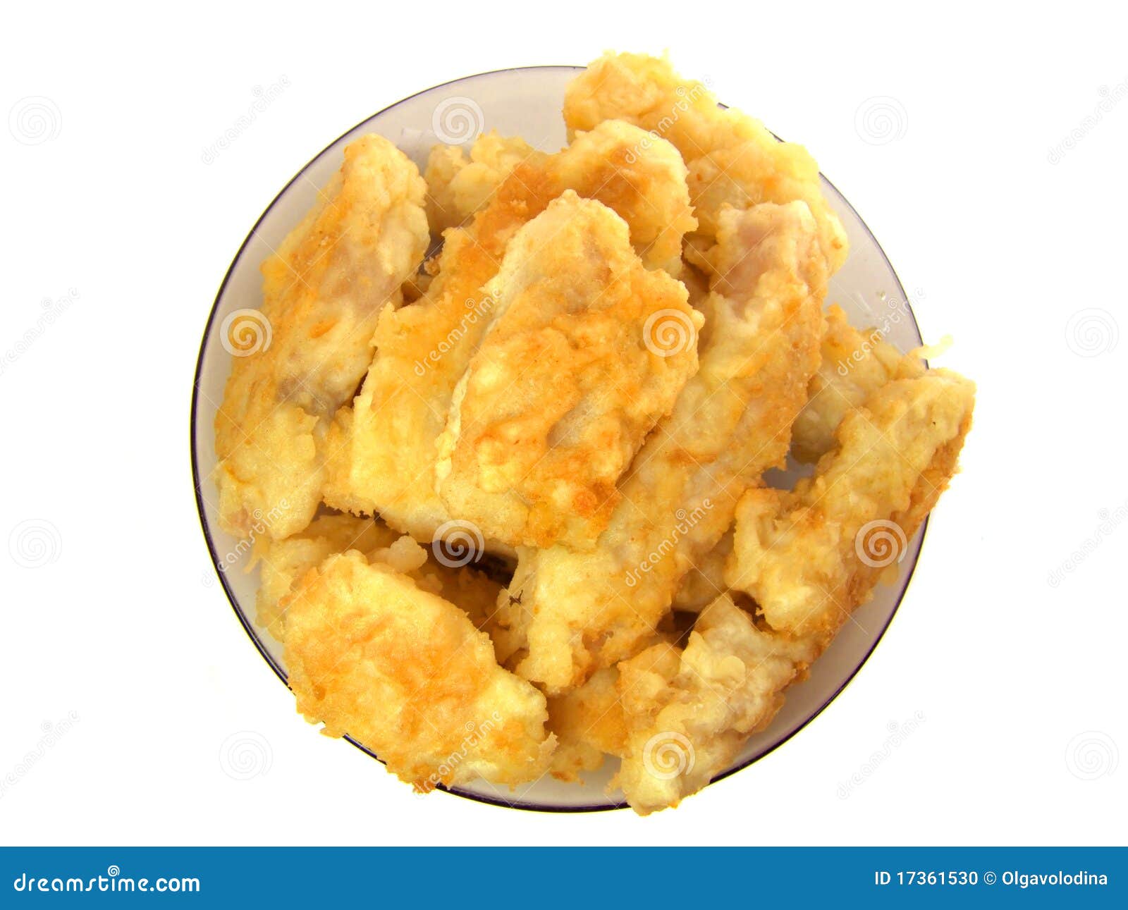 Cod in batter isolated stock photo. Image of handwork - 17361530