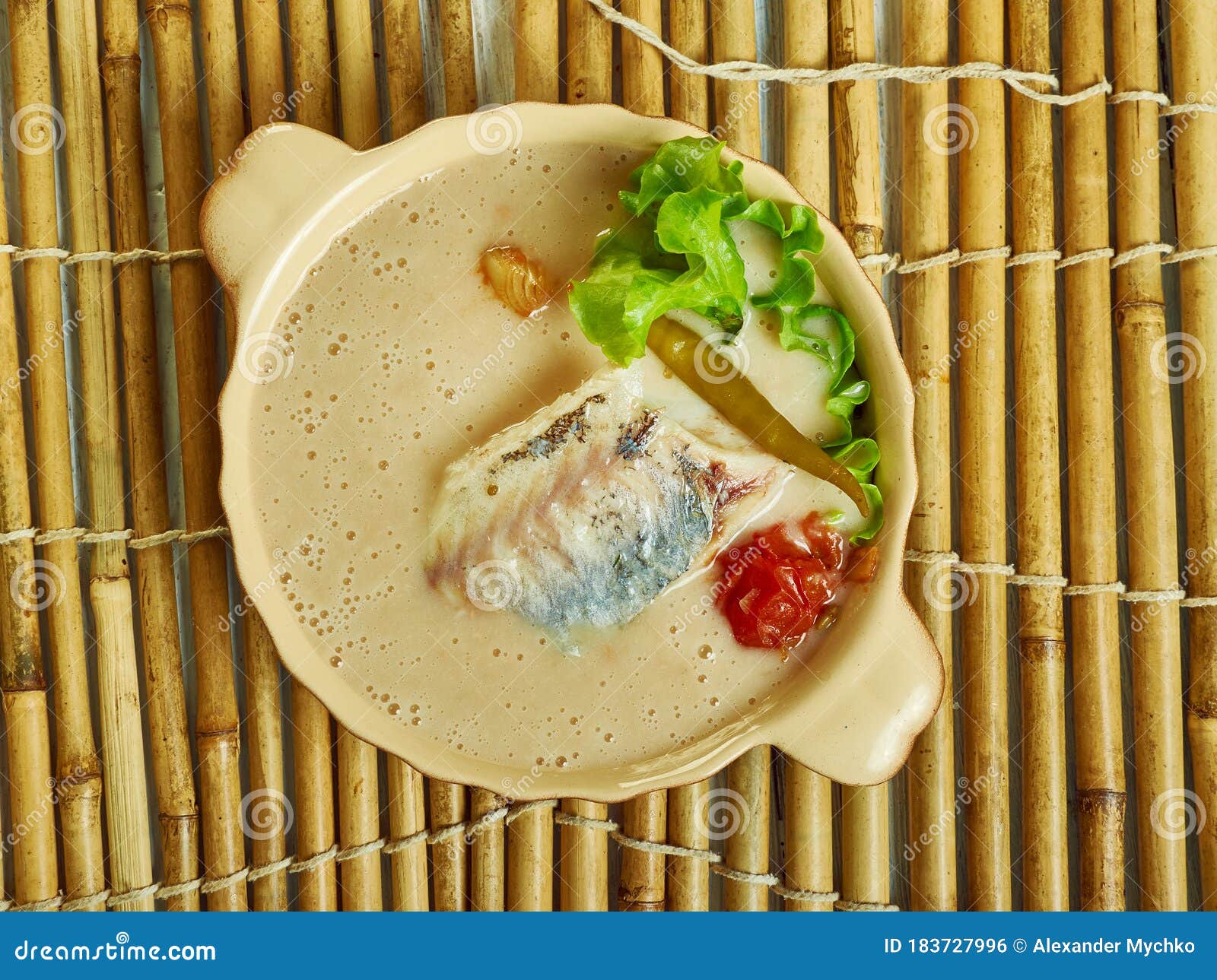 Cod with Butter Bean Colcannon Stock Photo - Image of studio, bean ...