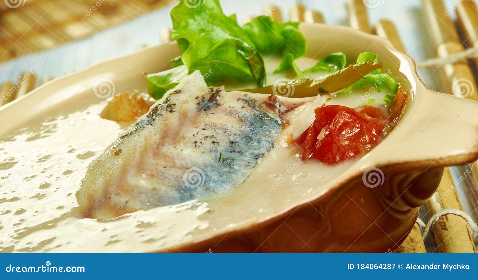 Cod with Butter Bean Colcannon Stock Image - Image of freshness ...