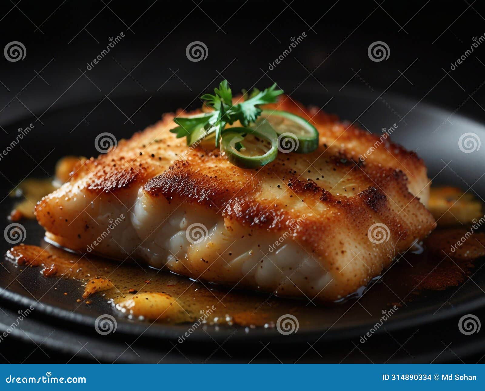 Cod Cooked in the Oven with Mayonnaise, Melted Grated Cheese on Top ...
