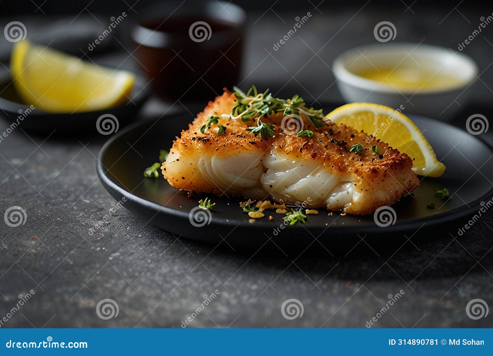 Cod Cooked in the Oven with Mayonnaise, Melted Grated Cheese on Top ...