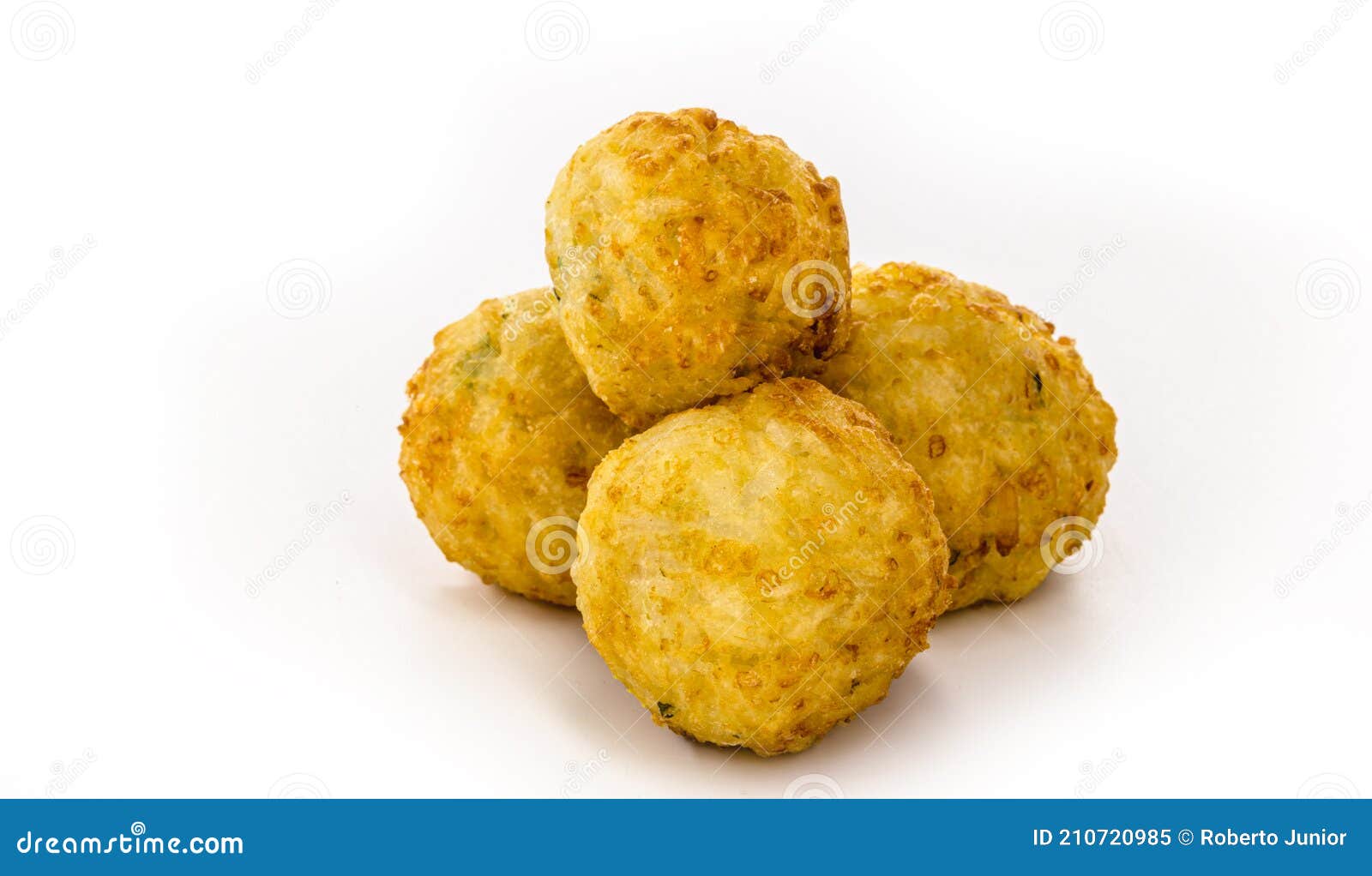 Cod Dumpling on Isolated White Background. Food Made from Fish Meat ...
