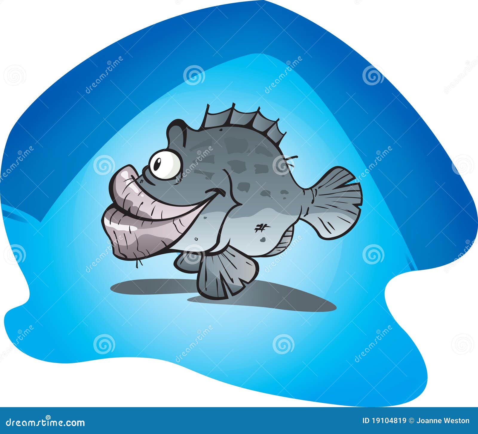 Cod Fish stock vector. Illustration of underwater, animals - 19104819