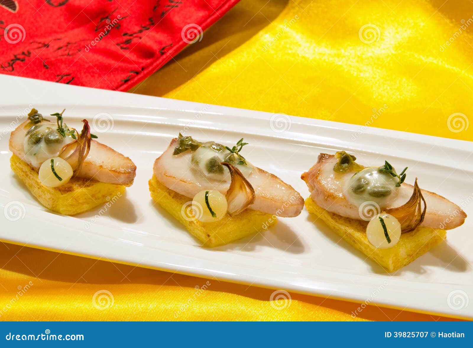 Cod fish appetizer stock image. Image of fine, lunch - 39825707