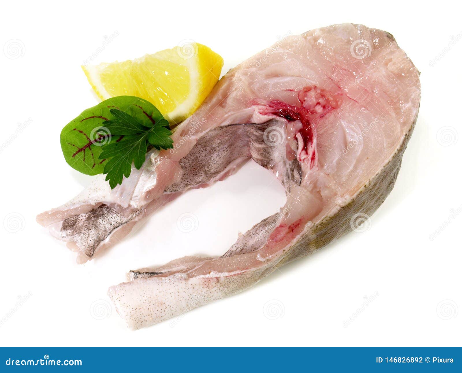Cod Fish Chop on white stock photo. Image of decoration - 146826892