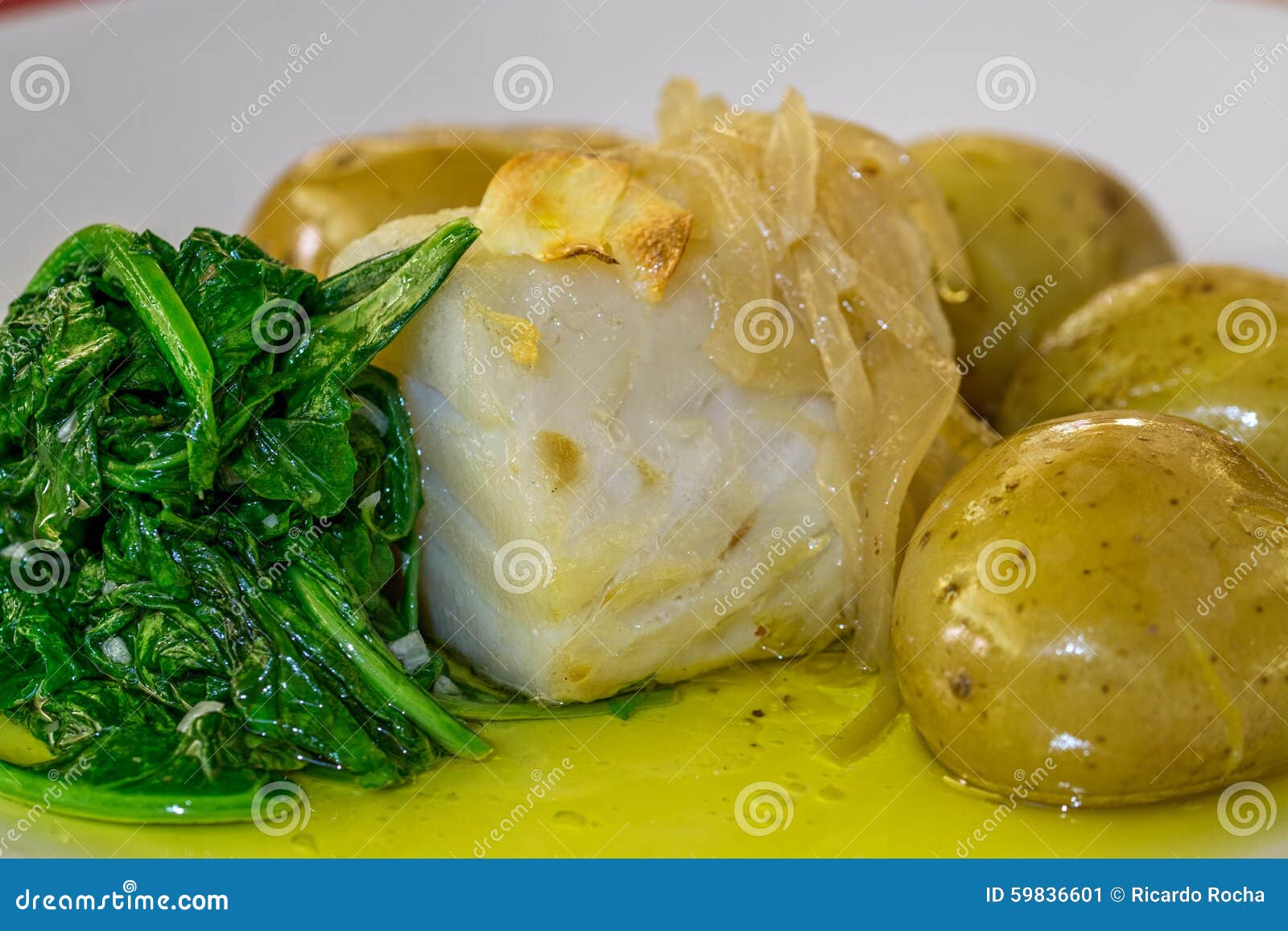 Cod fish with potatoes stock image. Image of plate, vegetable - 59836601