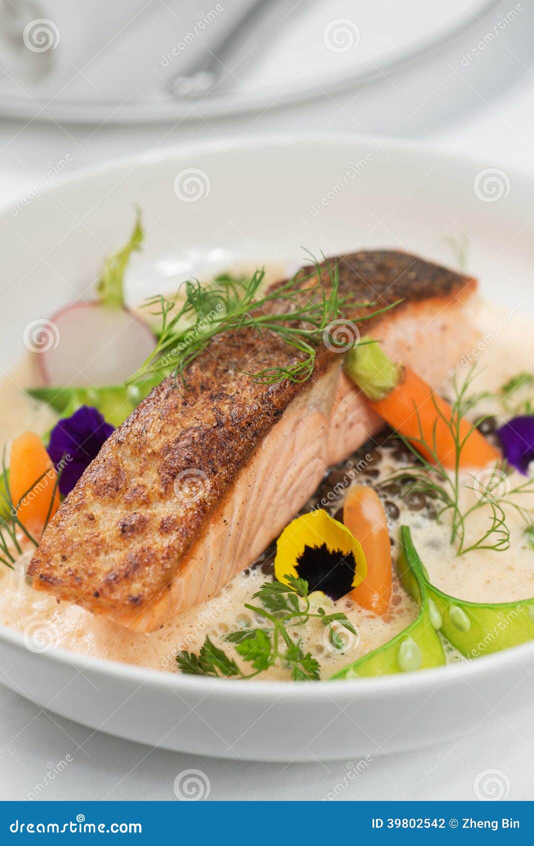 Cod fish stock photo. Image of cuisine, green, fresh - 39802542