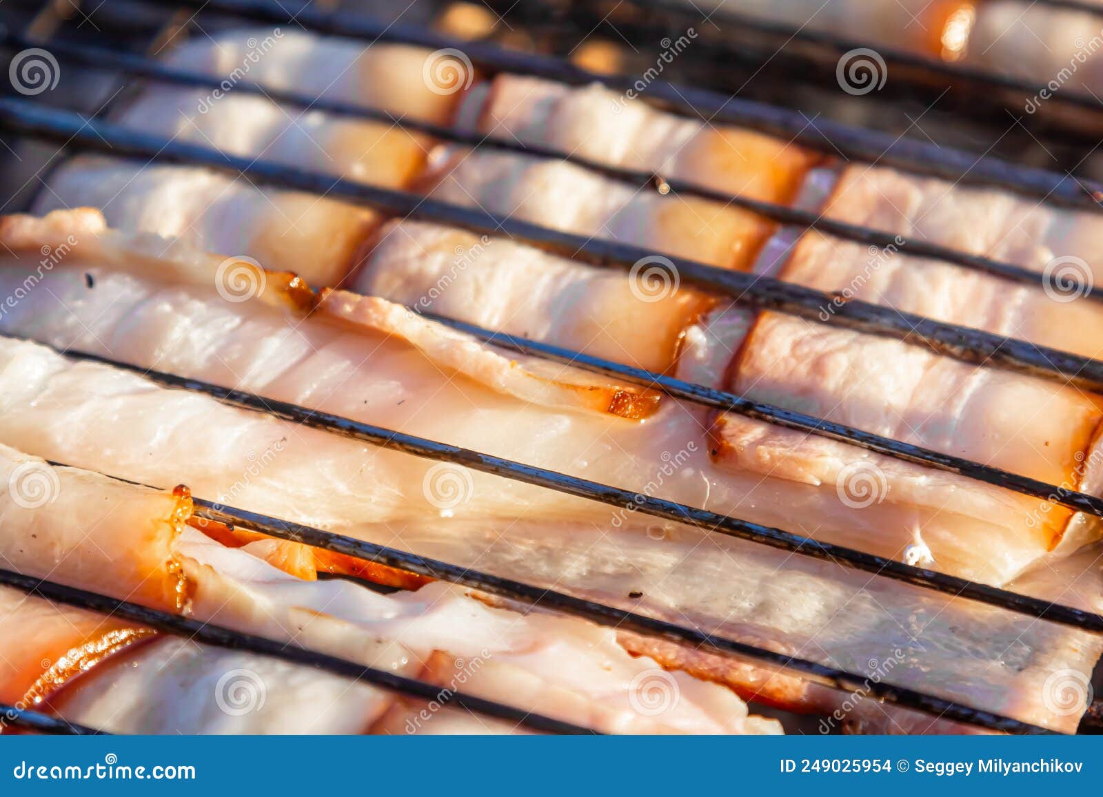 Cod fish wrapped in bacon stock photo. Image of tasty - 249025954