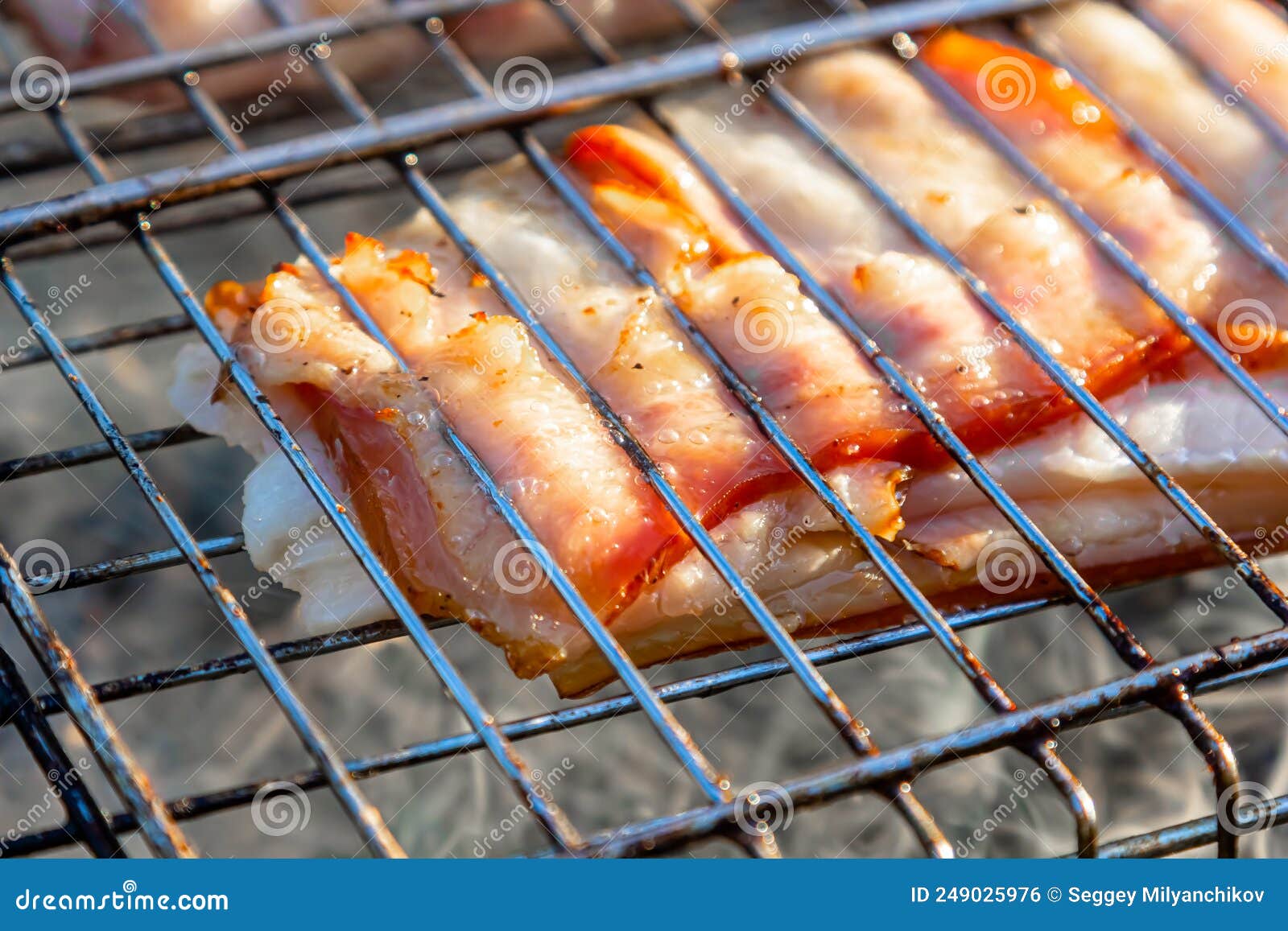 Cod fish wrapped in bacon stock photo. Image of tasty - 249025976