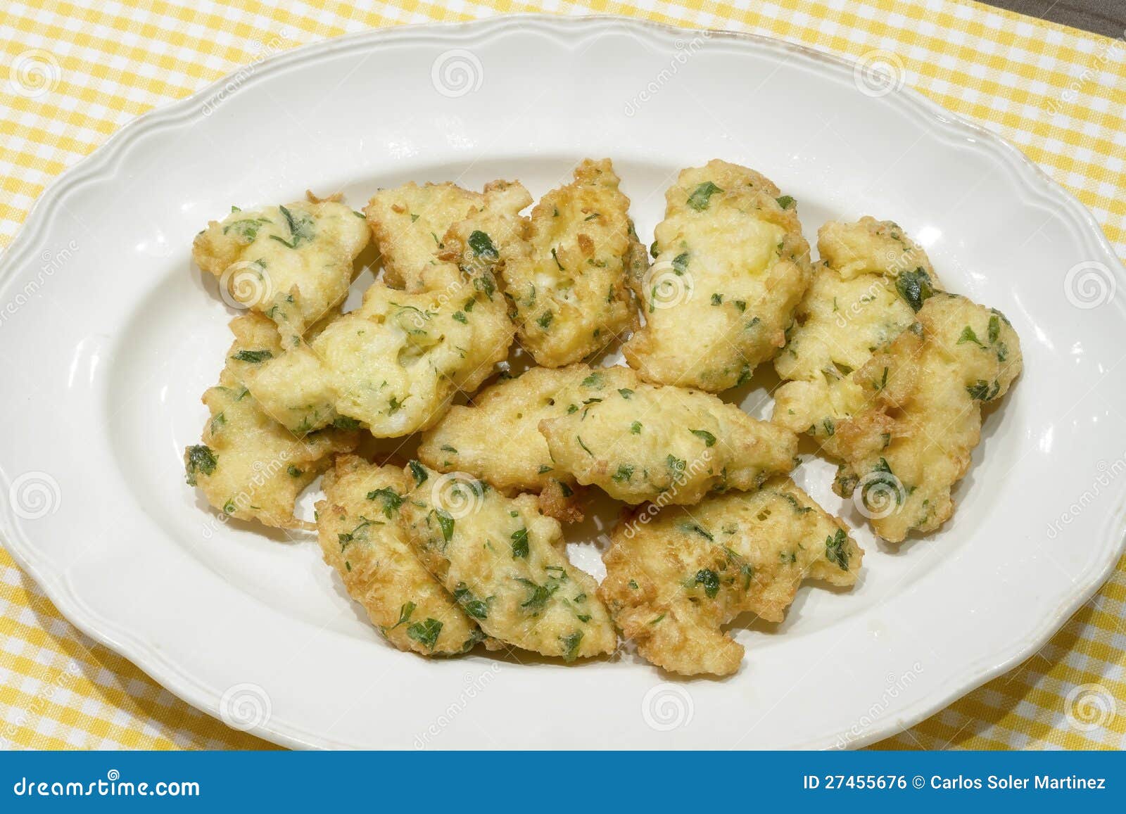 Cod fritters stock photo. Image of nutrition, mediterranean - 27455676