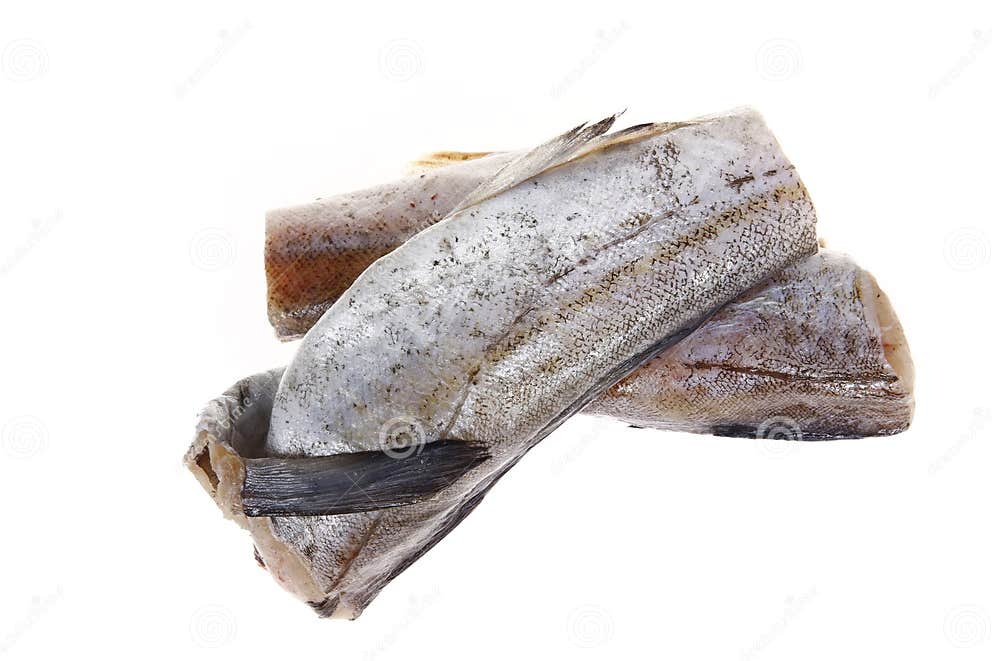 Cod Isolated on a White Background Stock Image - Image of fillet, grill ...
