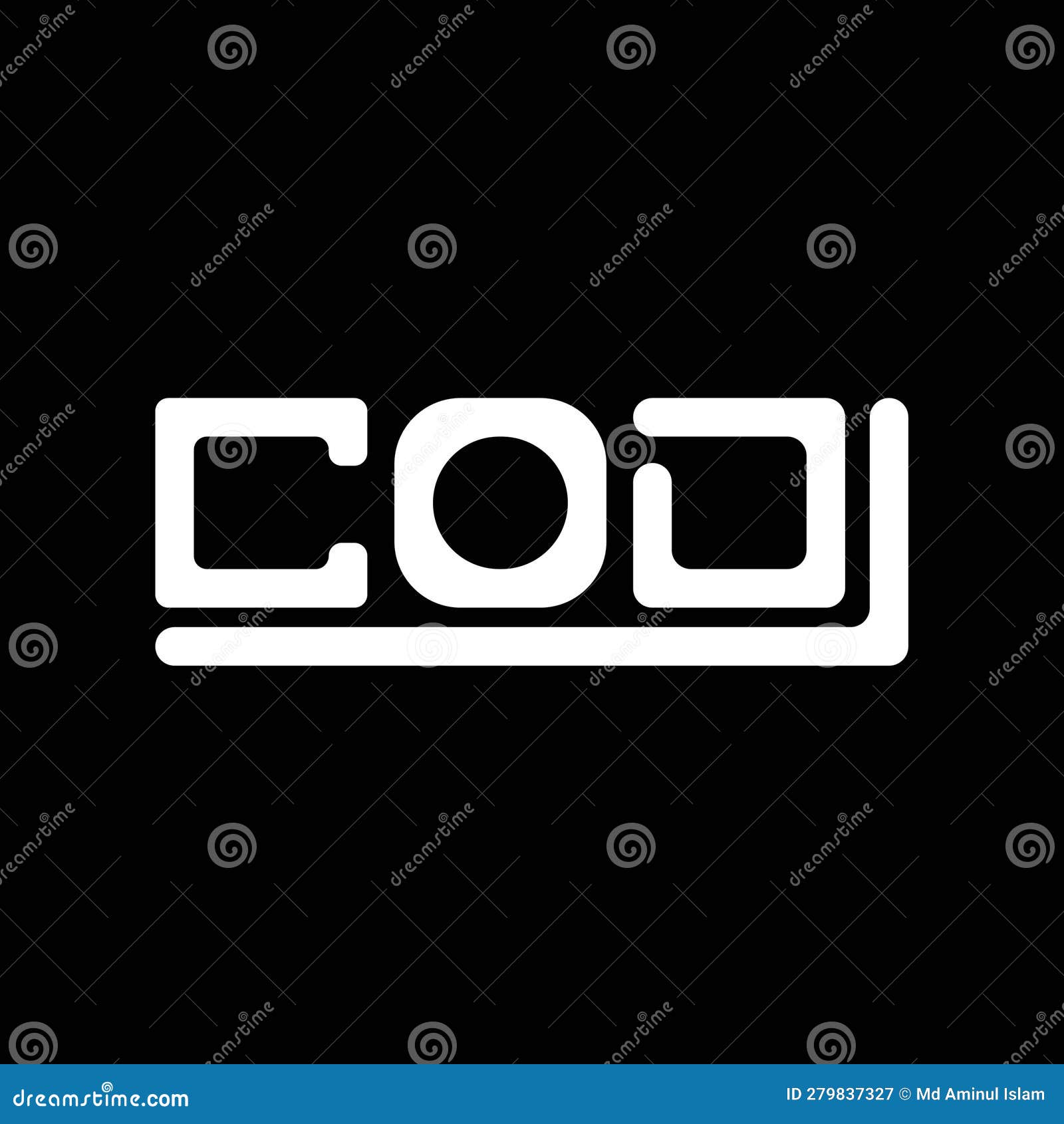 COD Letter Logo Creative Design with Vector Graphic, COD Stock Vector ...