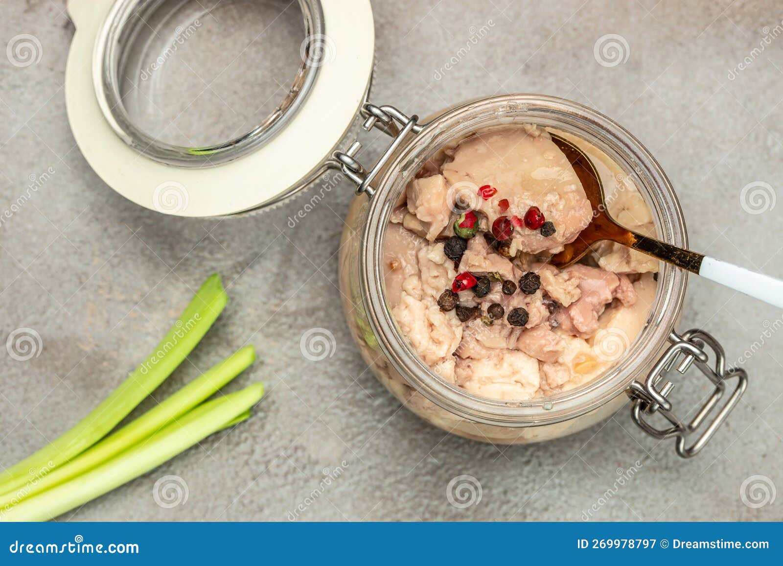 Cod Liver in a Jar with Pepper. Natural Source of Omega 3 Stock Image ...