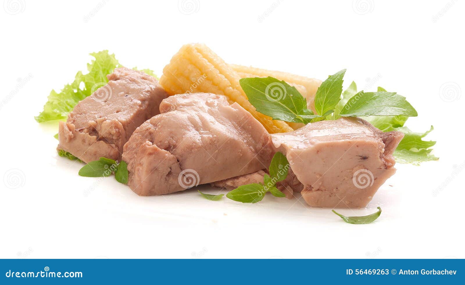 Cod liver stock image. Image of fish, basil, lettuce - 56469263