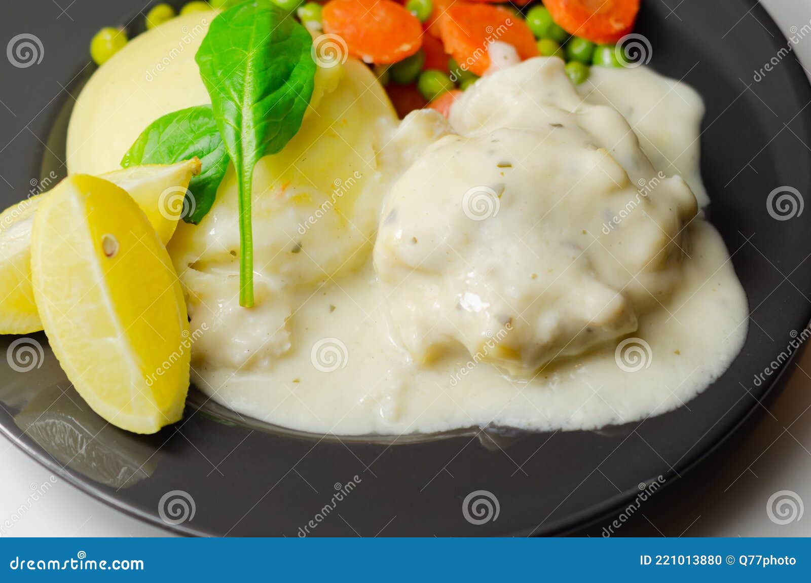 Cod Mornay, Flaky Cod with a Creamy Cheese Sauce, with Mashed Potato ...