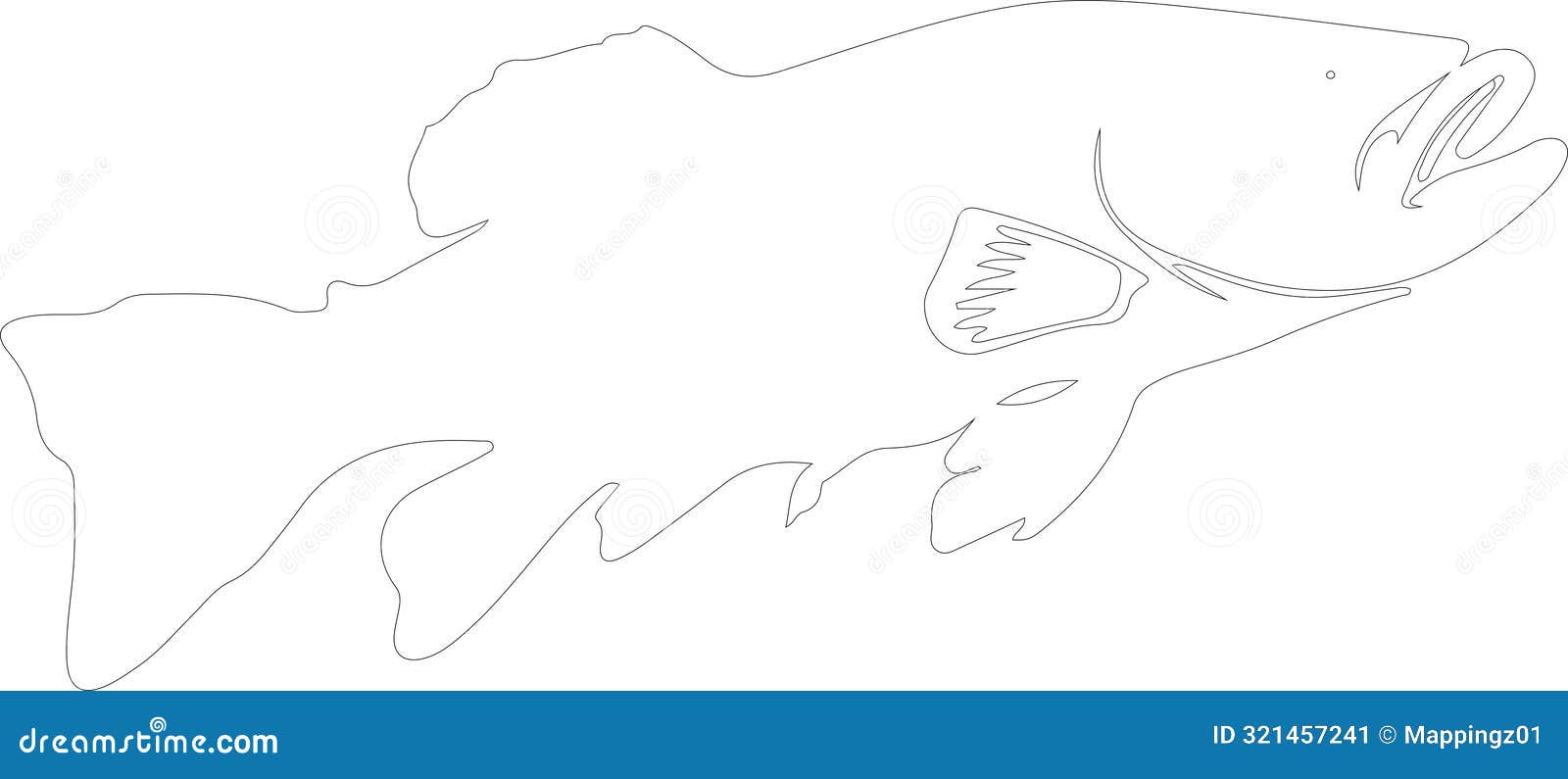 Cod Outline Silhouette Generative Ai Stock Vector - Illustration of ...