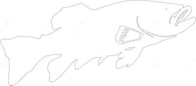 Cod Outline Silhouette Generative Ai Stock Vector - Illustration of ...