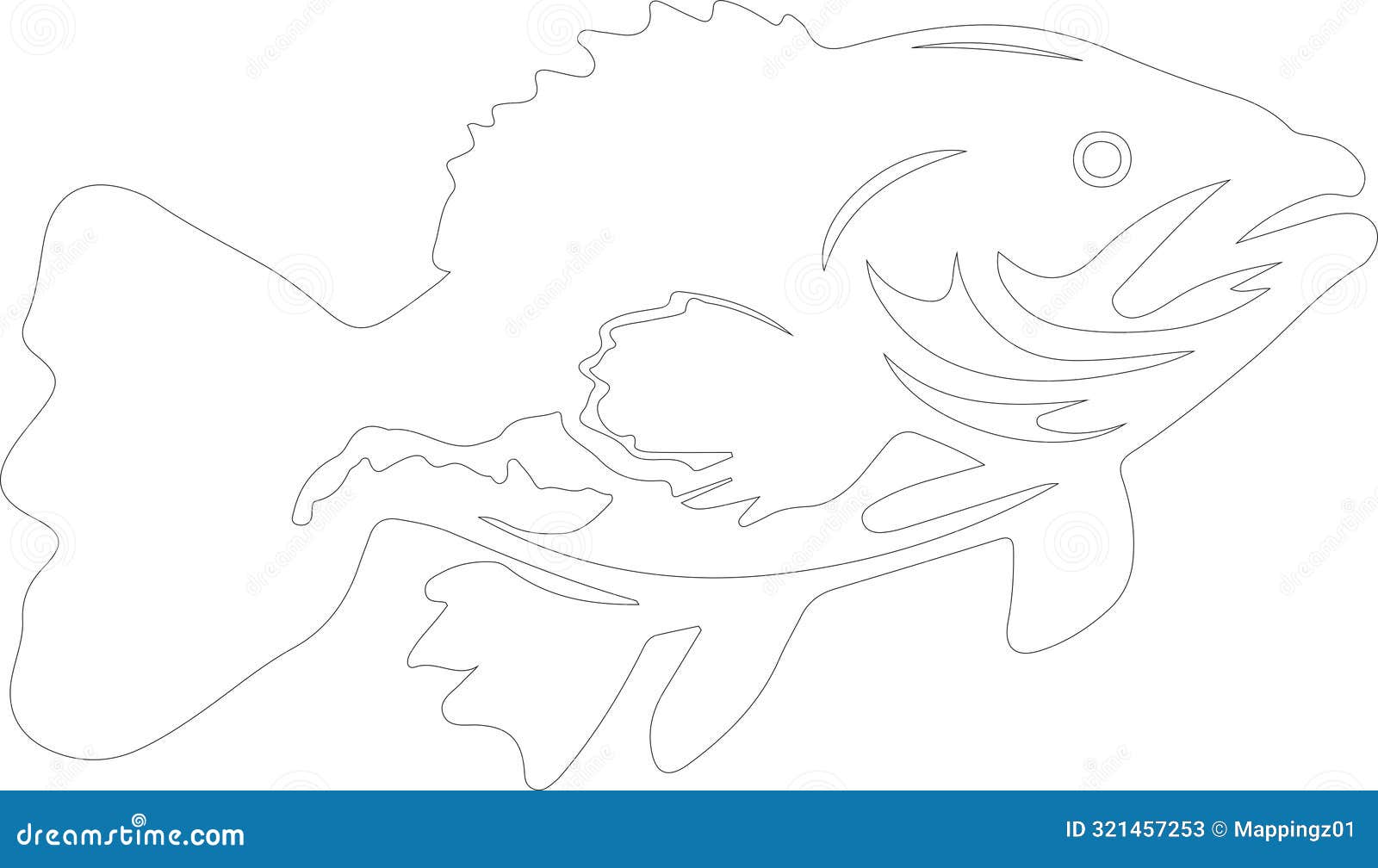 Cod Outline Silhouette Generative Ai Stock Vector - Illustration of ...