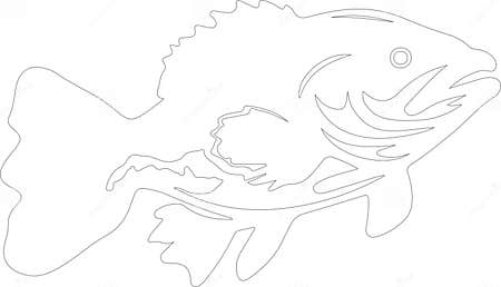 Cod Outline Silhouette Generative Ai Stock Vector - Illustration of ...