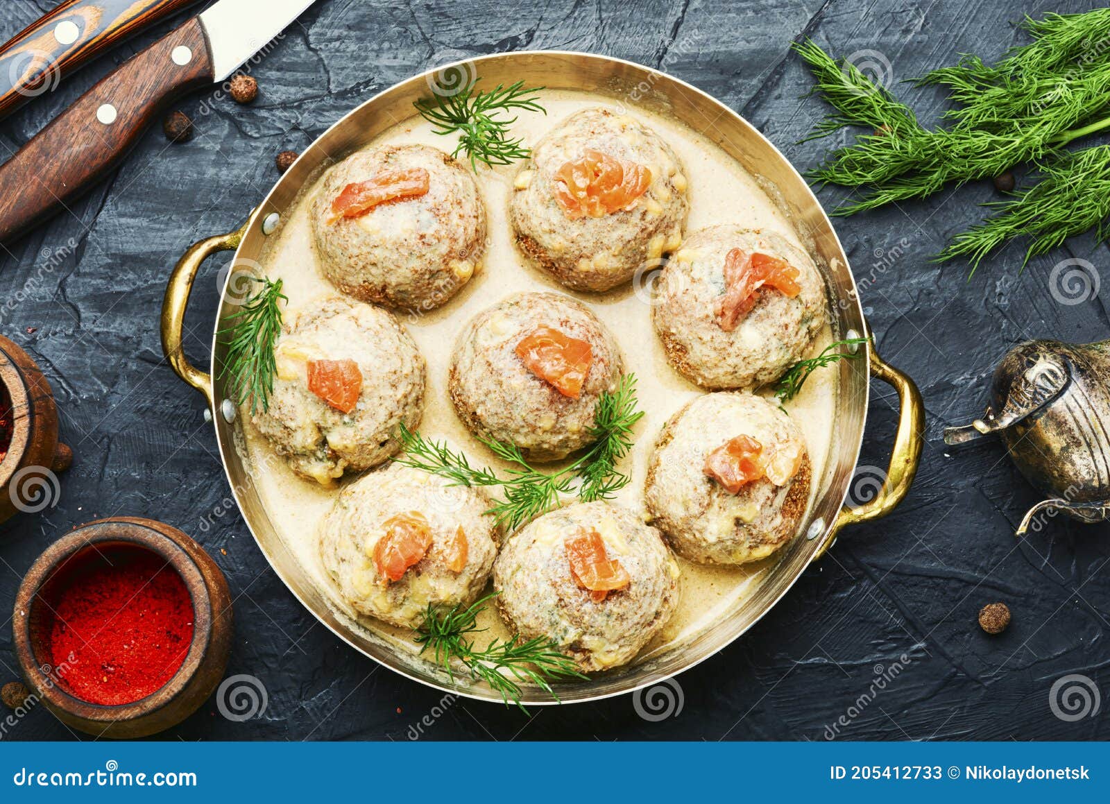 Cod roe cutlets stock image. Image of caviar, healthy - 205412733