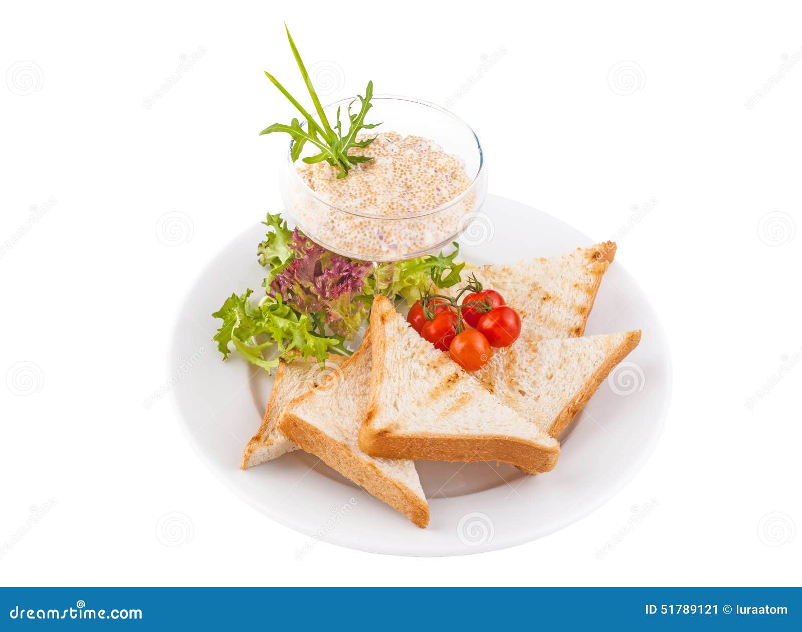 Cod roe stock image. Image of garnish, food, greens, state - 51789121