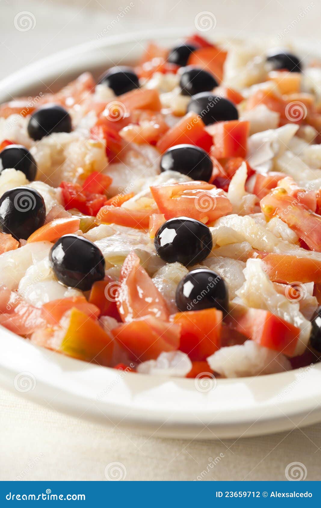 Cod Salad stock photo. Image of vegetable, european, macro - 23659712